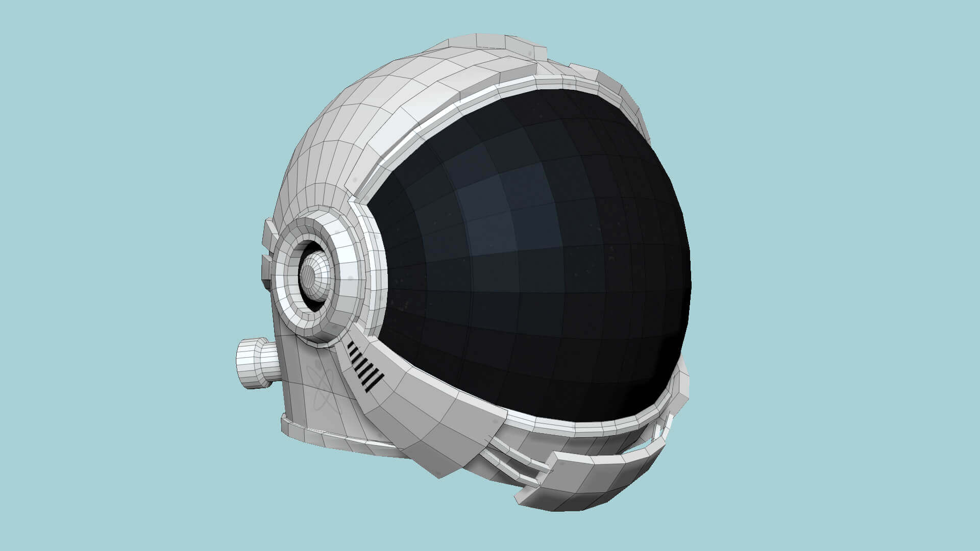 Astronaut Helmets Model A 08 - White by gsommer