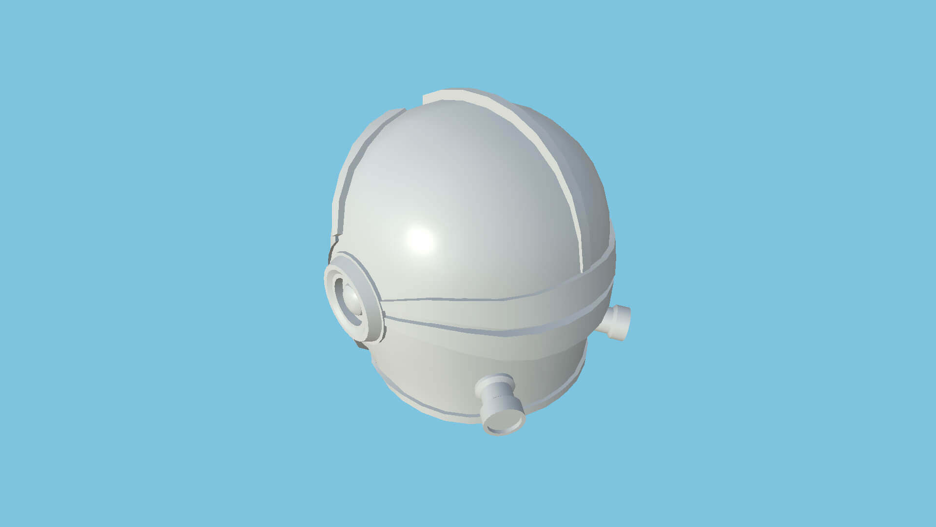 Astronaut Helmets Model A 08 - White by gsommer