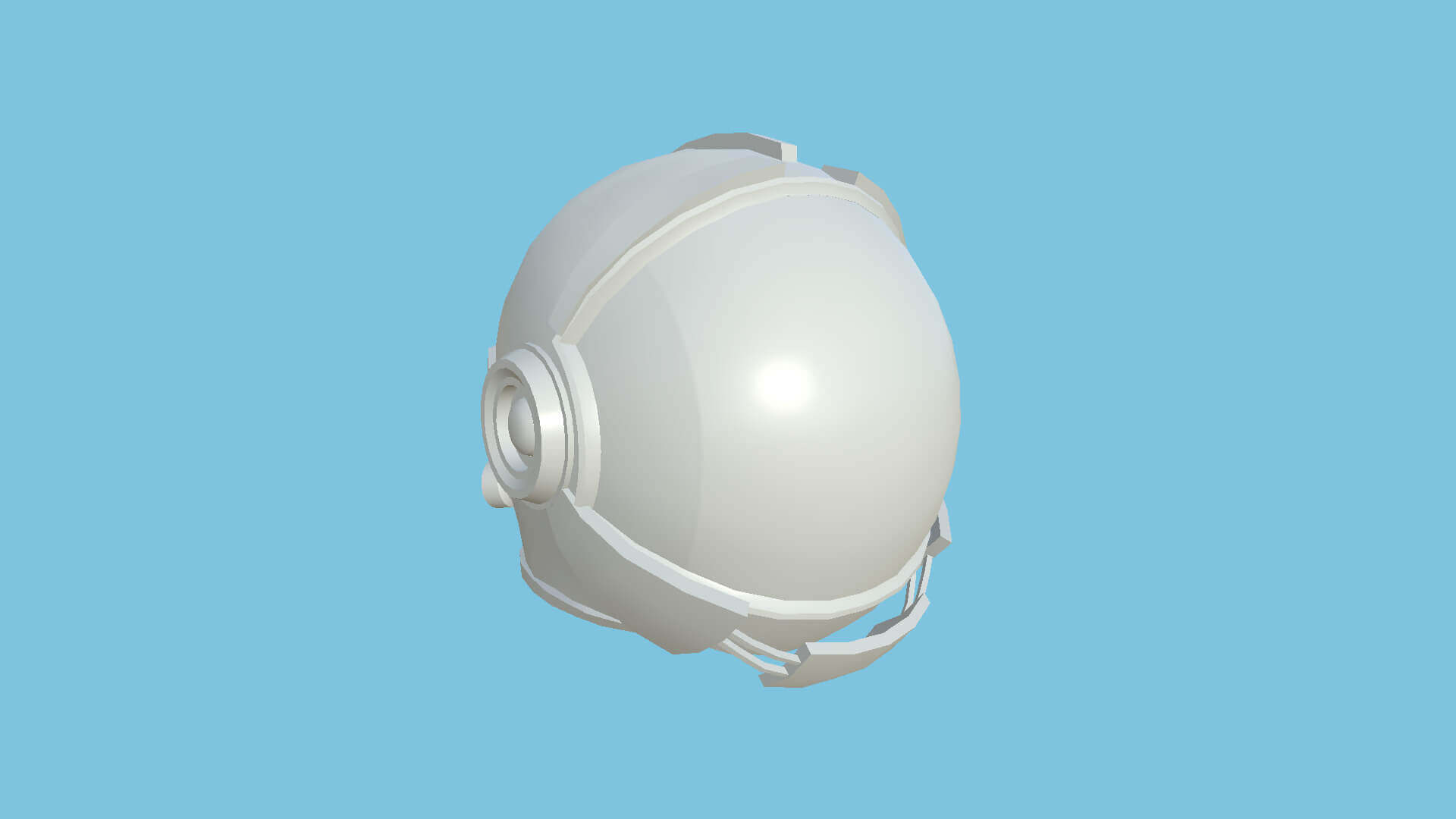 Astronaut Helmets Model A 08 - White by gsommer