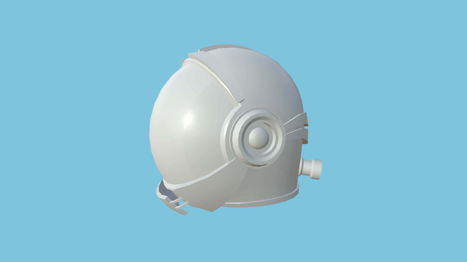 Astronaut Helmets Model A 08 - White by gsommer
