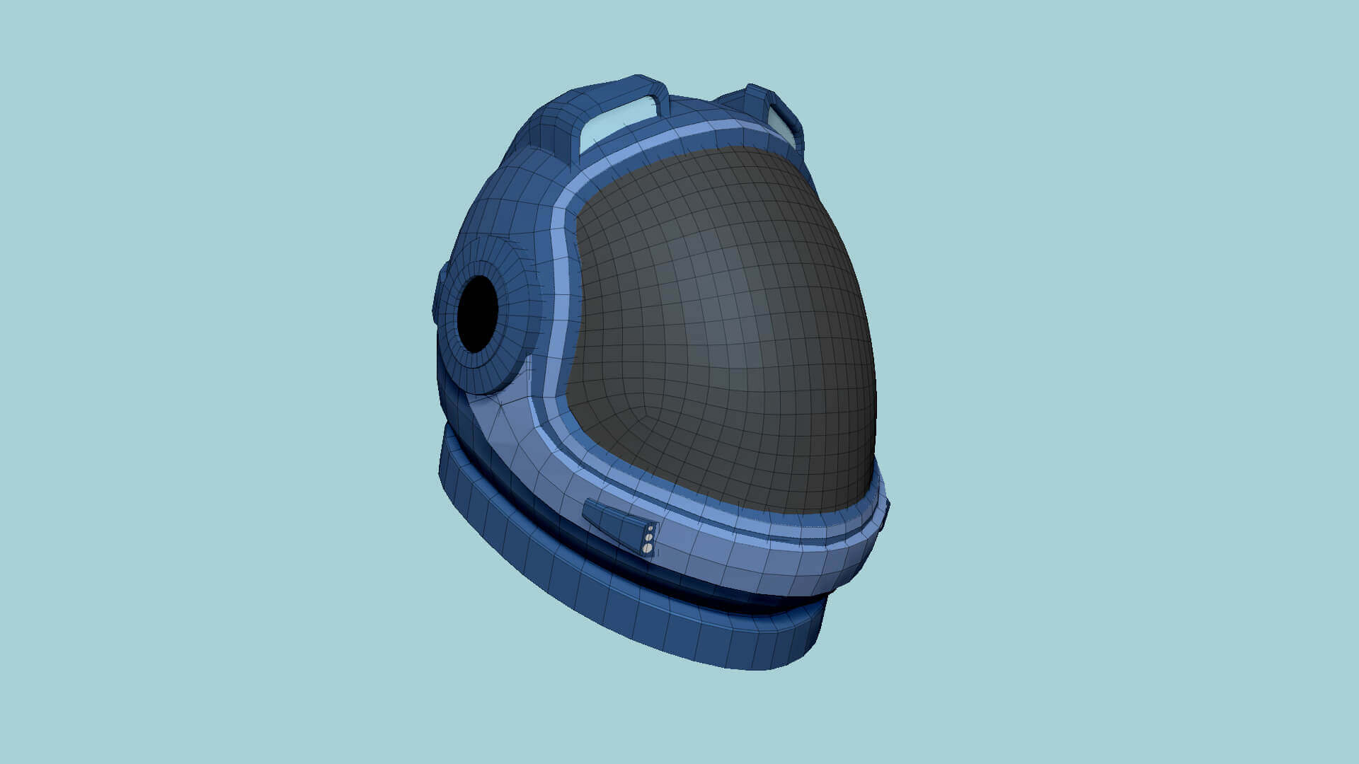 Astronaut Helmets Model B 03 - Blue by gsommer