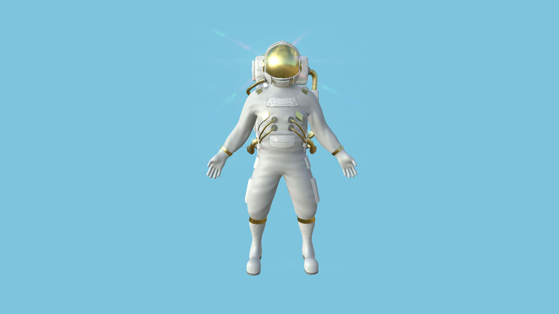 Gold Astronaut Suit