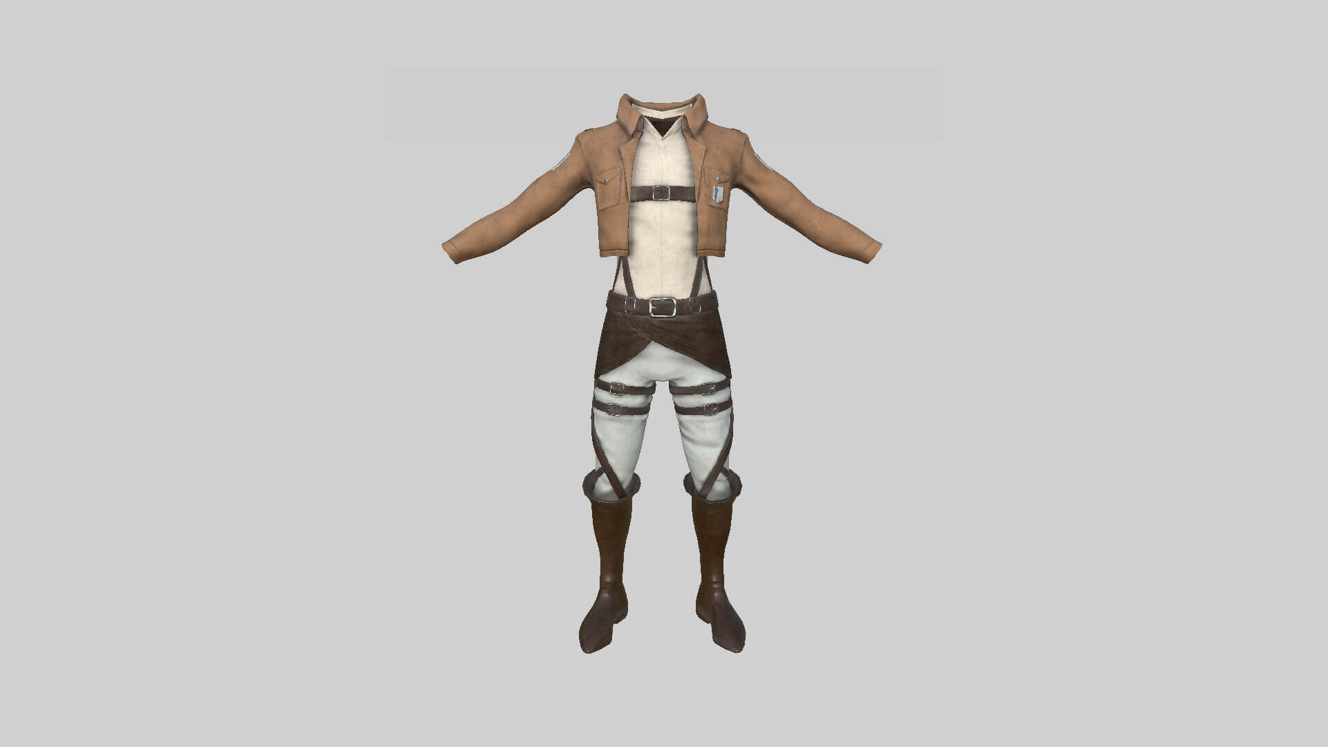 Attack On Titan Outfit 04 - Scouting Legion 3D Model by gsommer