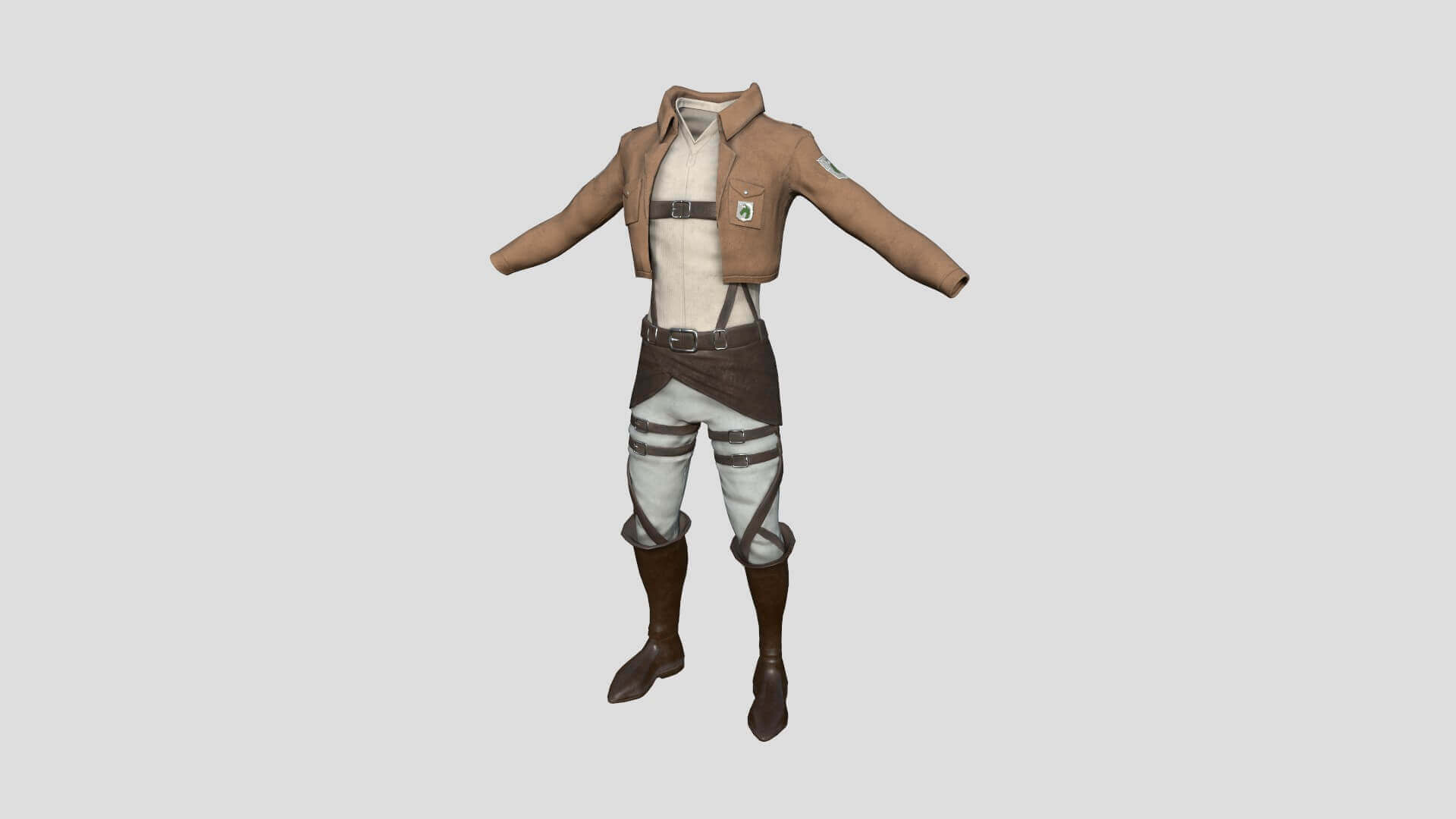 Attack On Titan Outfit 05 - Military Police 3D Model by gsommer