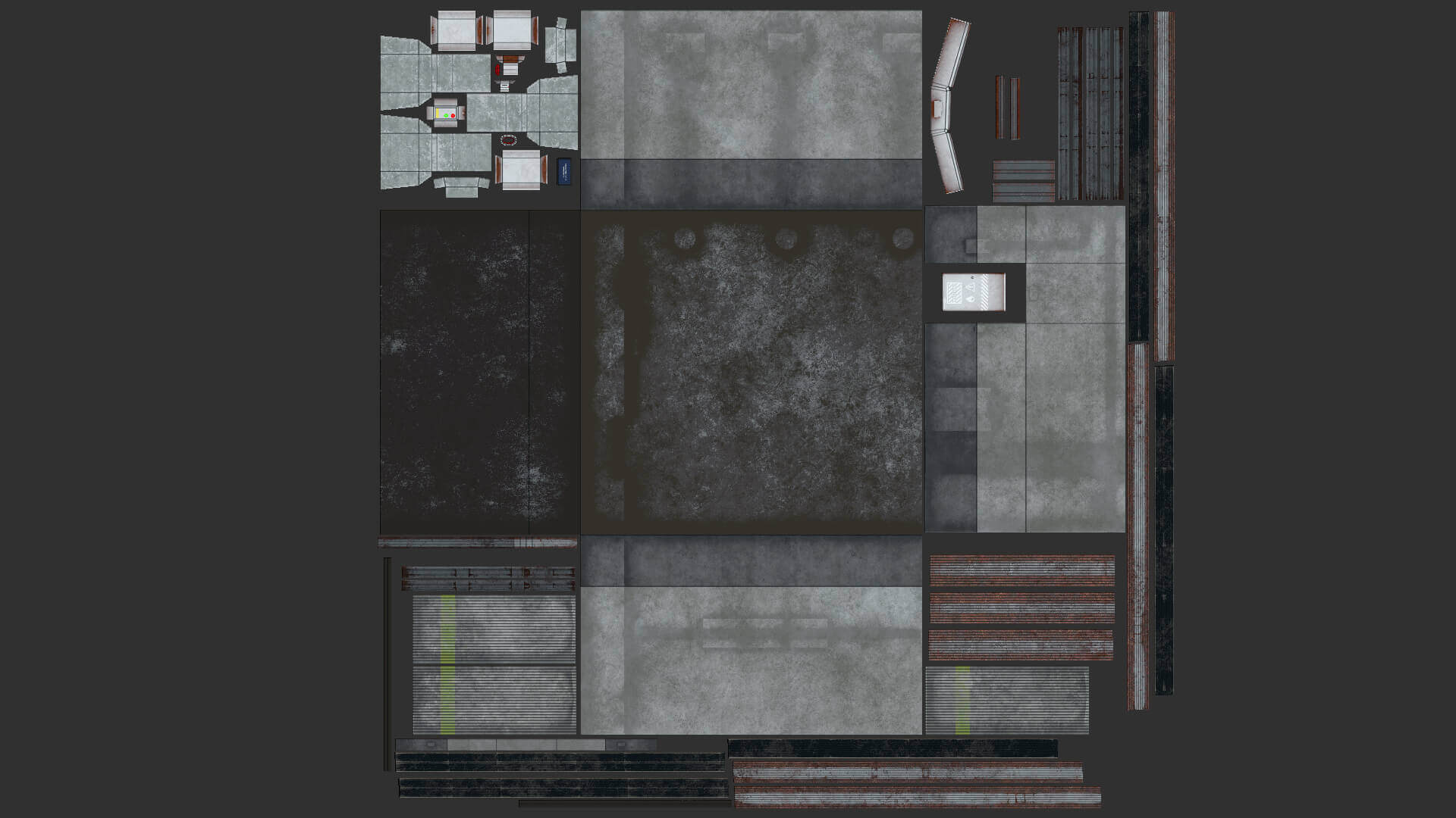 Backdrop Scene 02 - Prison Security Room 3D Model by gsommer