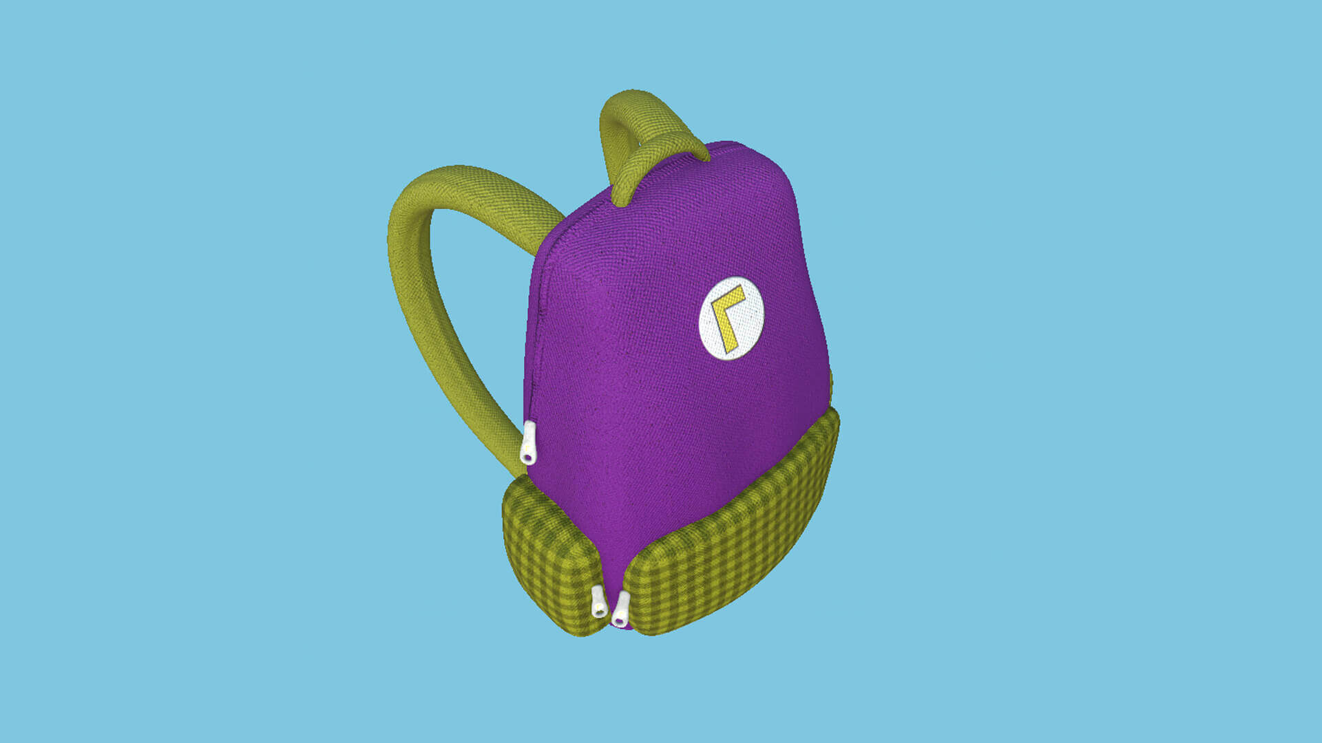 Backpack 05 - Waluigi 3D Model by gsommer
