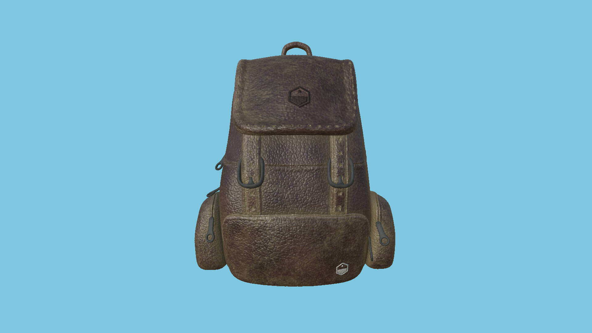 Backpack 10 - Rust Leather 3D Model by gsommer