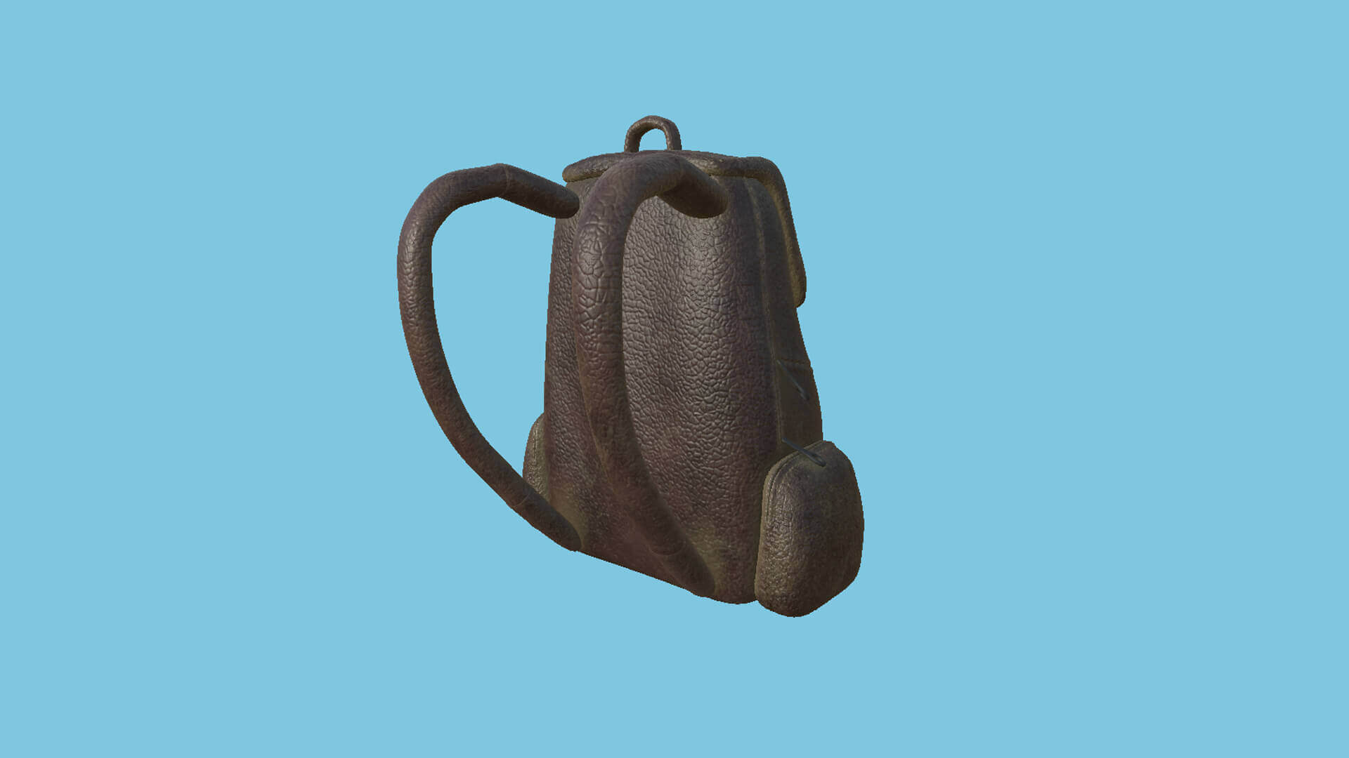 Backpack 10 - Rust Leather 3D Model by gsommer