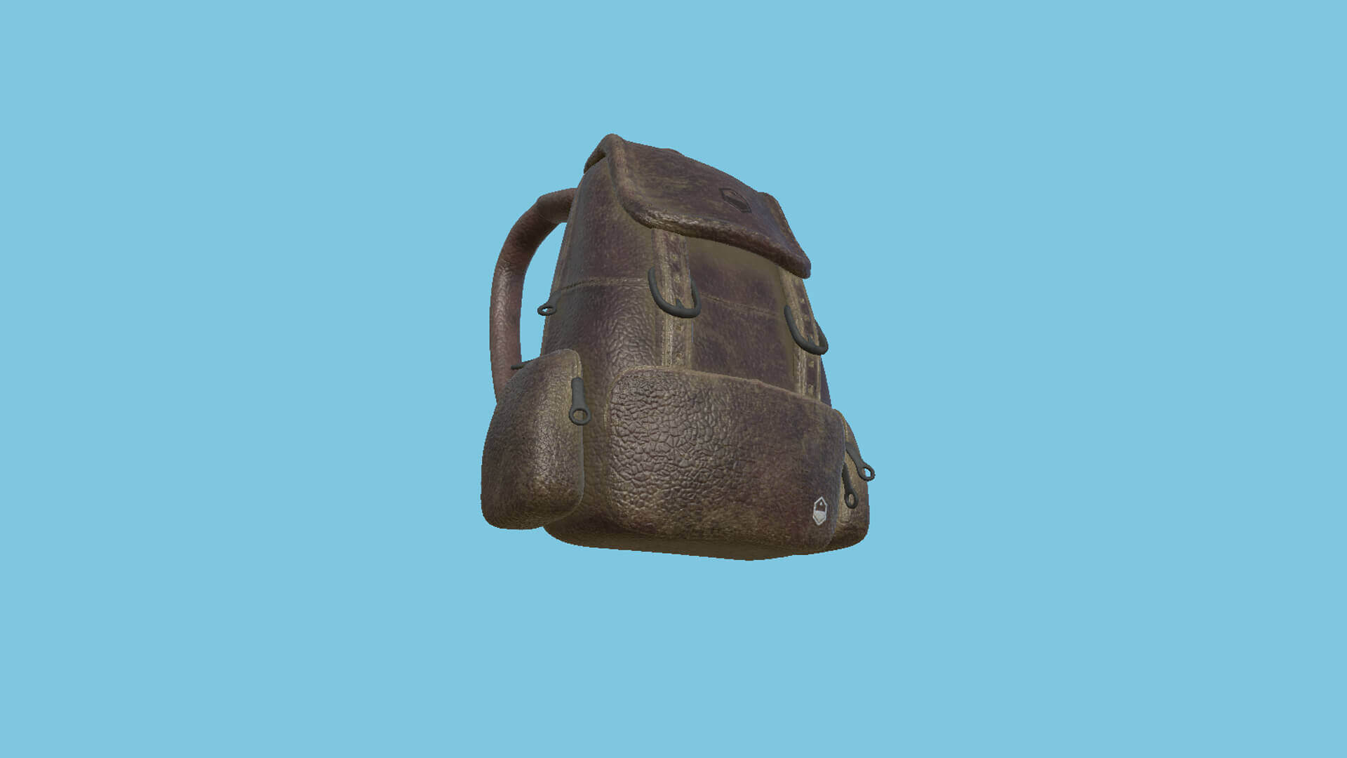 Backpack 10 - Rust Leather 3D Model by gsommer