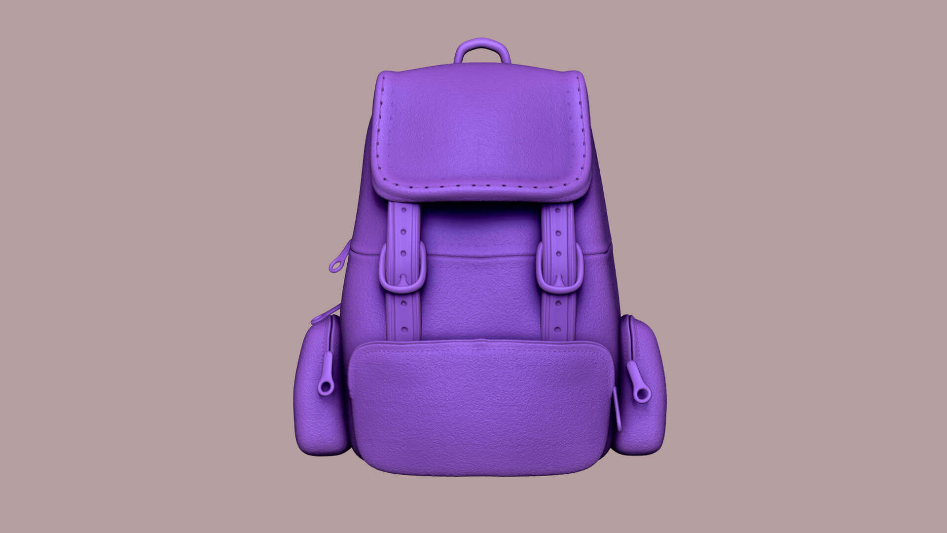 Backpack 10 - Rust Leather 3D Model by gsommer