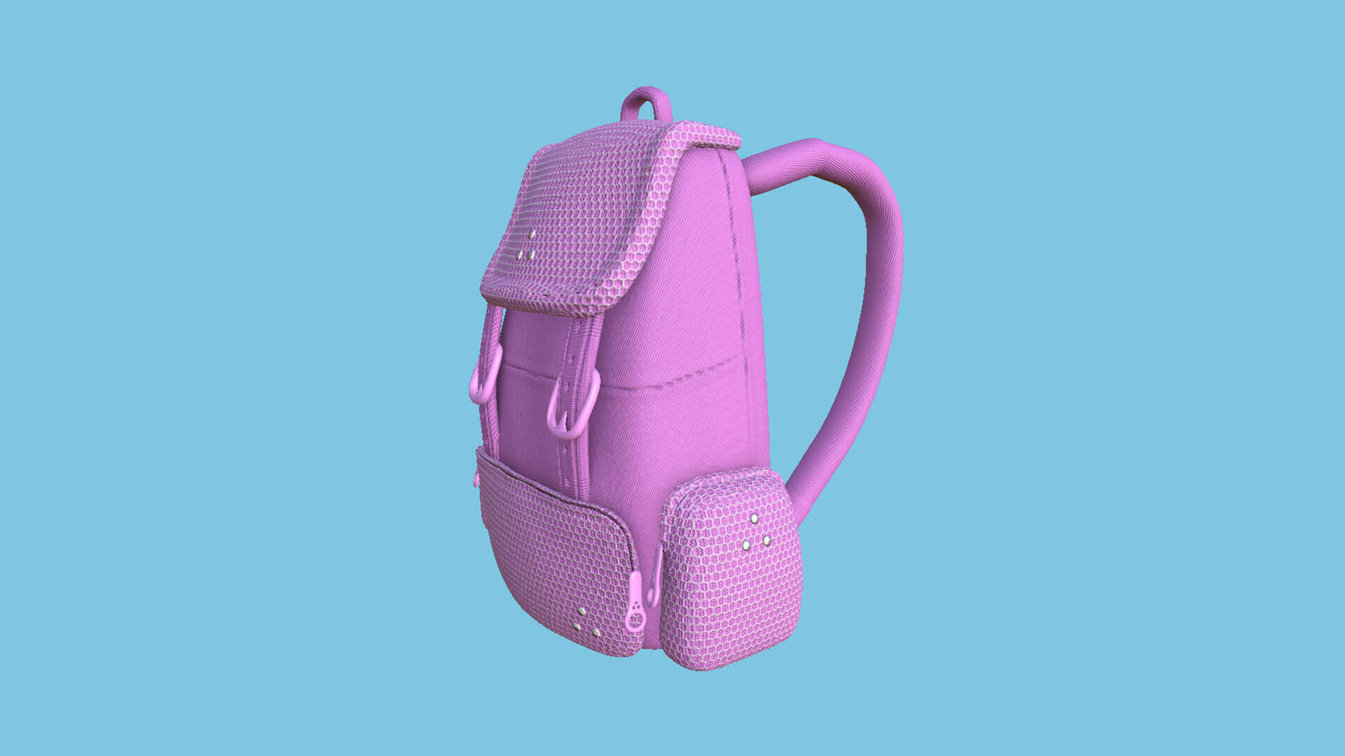 Backpack 12 - Girl Pink 3D Model by gsommer