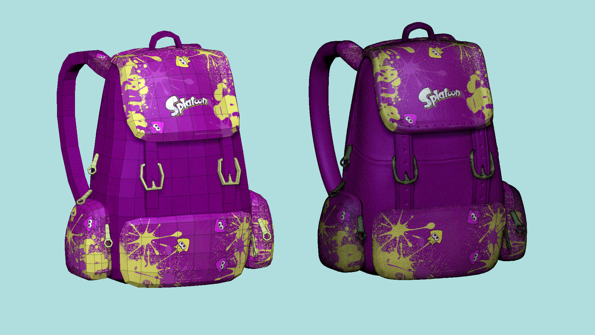 Backpack 13 - Splatoon 3D Model by gsommer