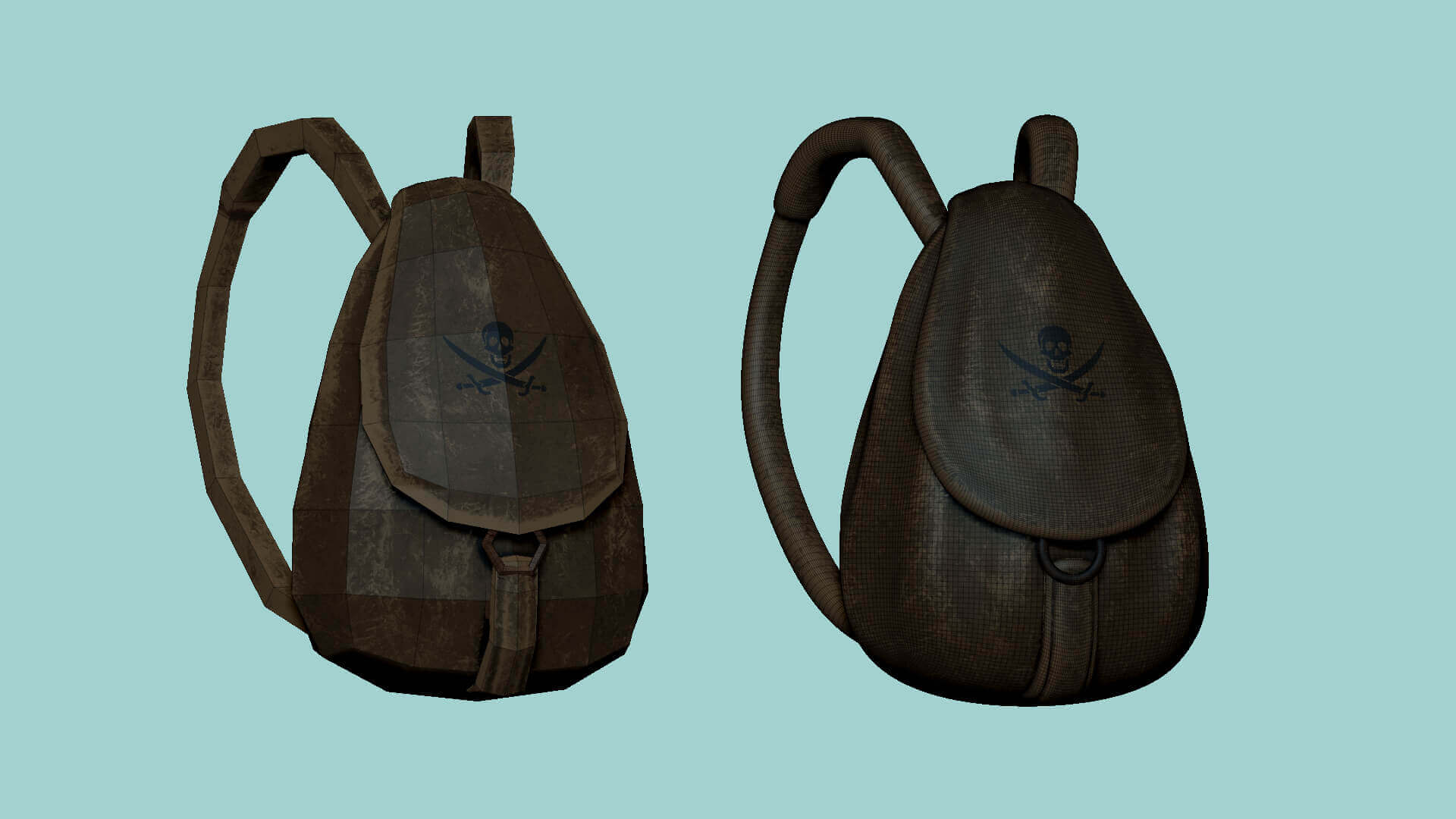 Backpack 22 - Pirate 3D Model by gsommer