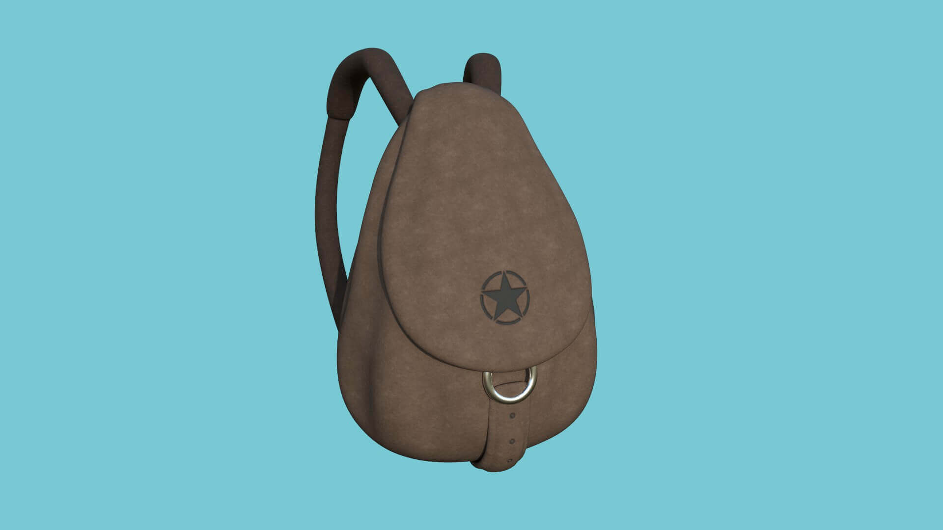 Backpack 28 - Star Leather 3D Model by gsommer