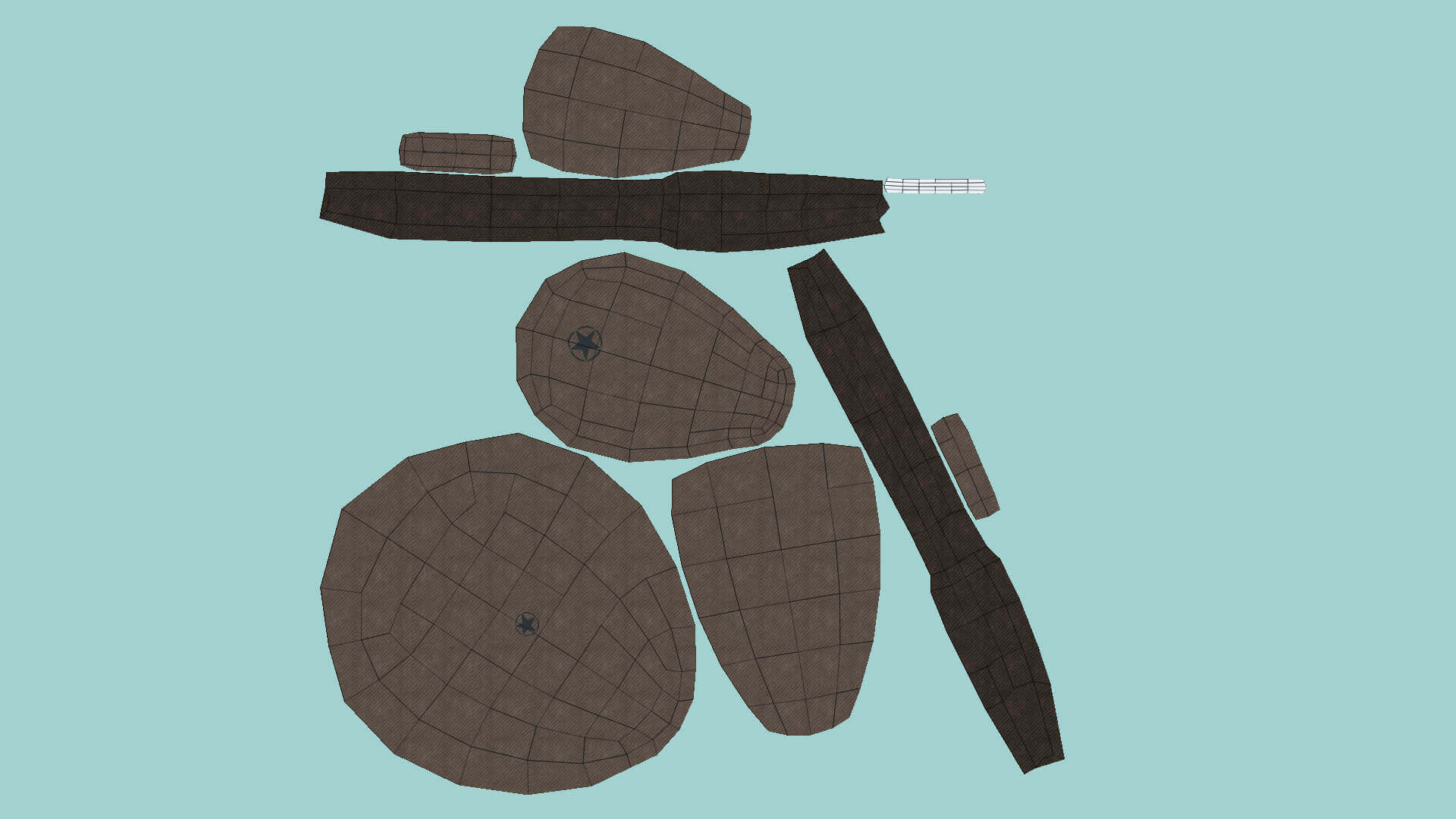 Backpack 28 - Star Leather 3D Model by gsommer