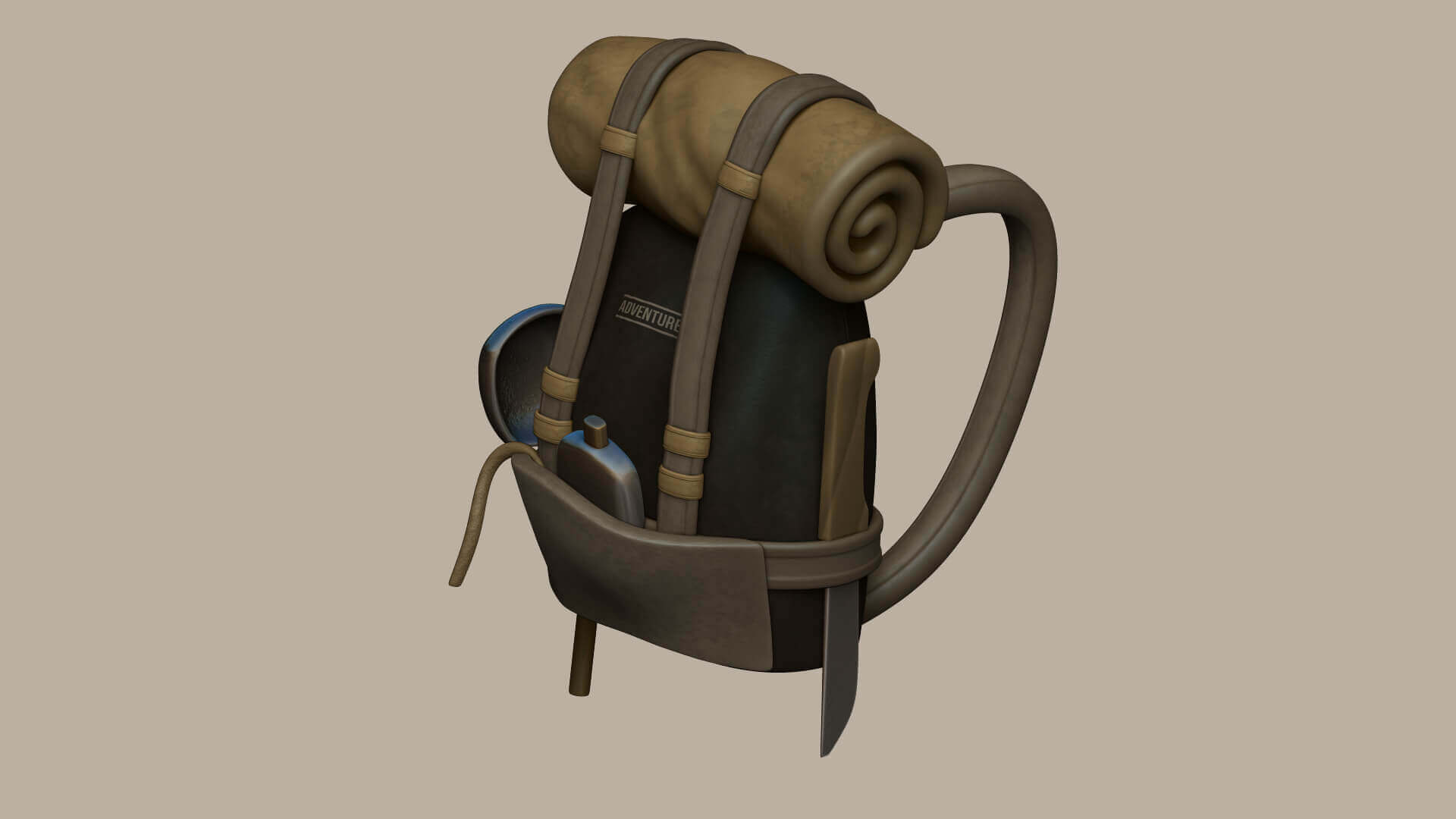 Backpack - Adventurer 3D Model by gsommer