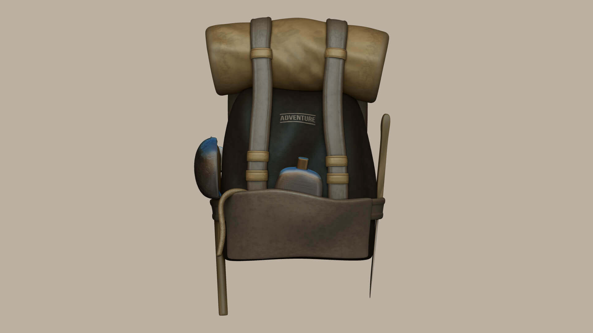 Backpack - Adventurer 3D Model by gsommer