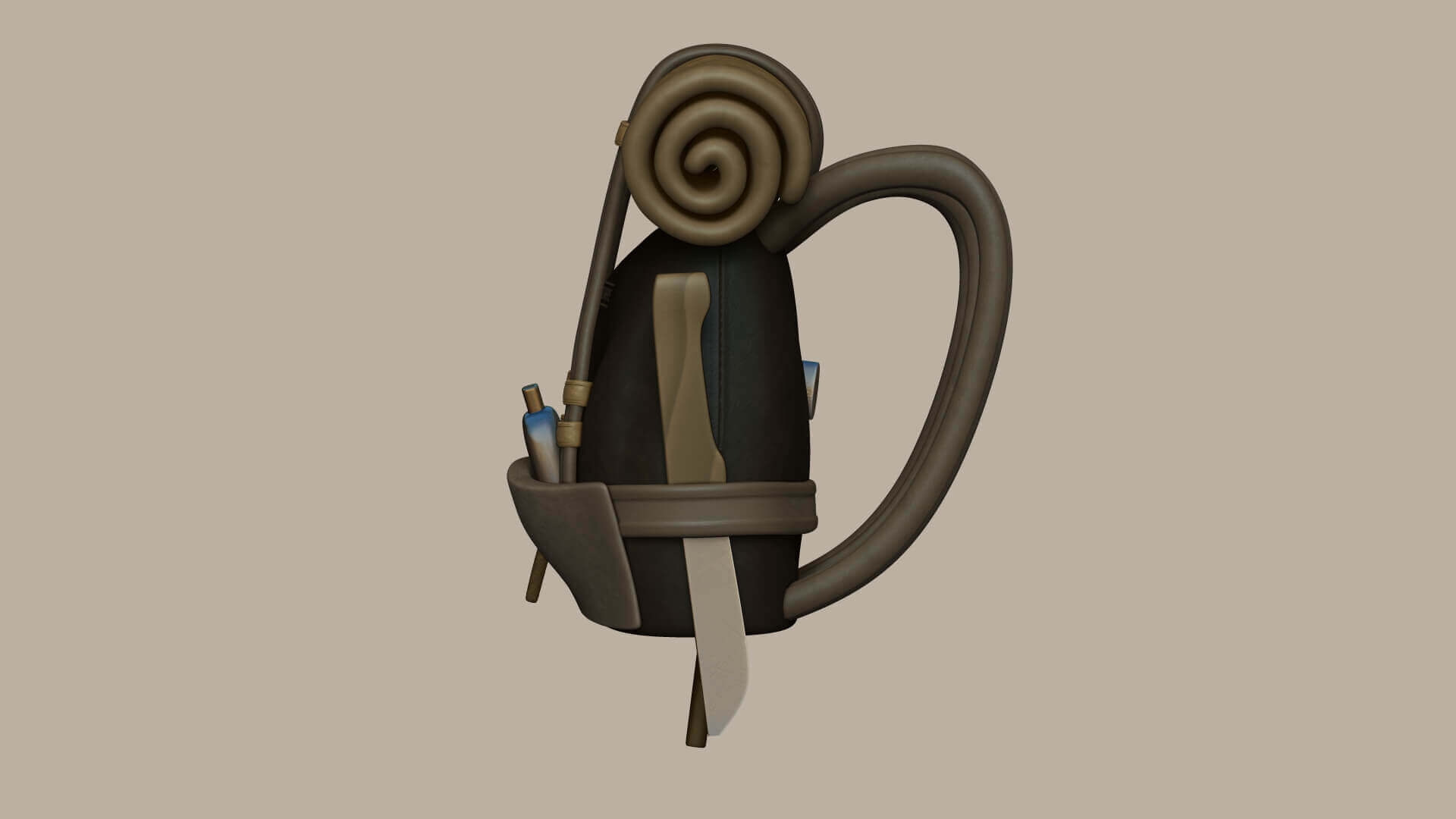 Backpack - Adventurer 3D Model by gsommer