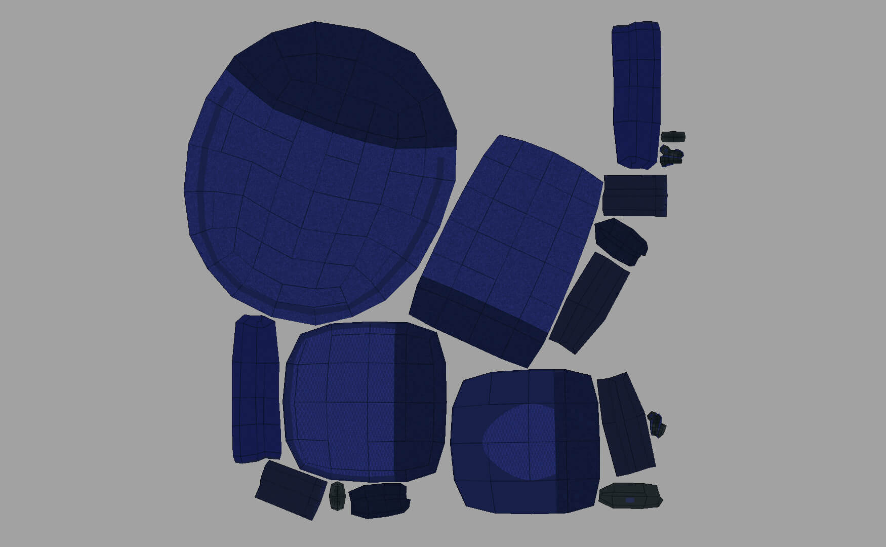 Backpack - Blue 3D Model by gsommer