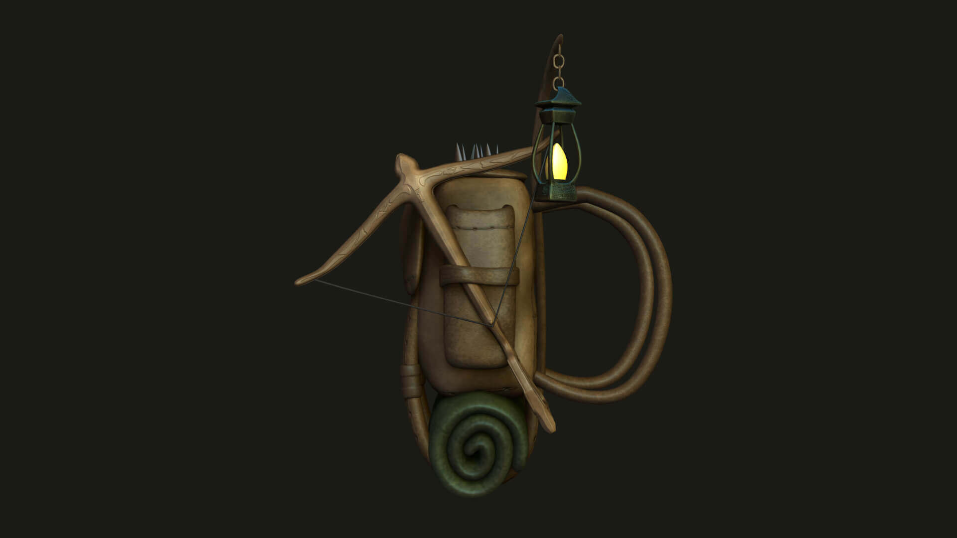 Backpack - Hunter Backpack 3D Model by gsommer