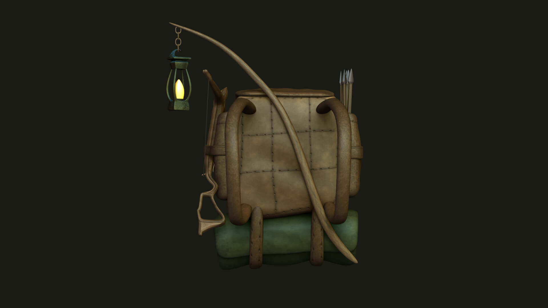 Backpack - Hunter Backpack 3D Model by gsommer