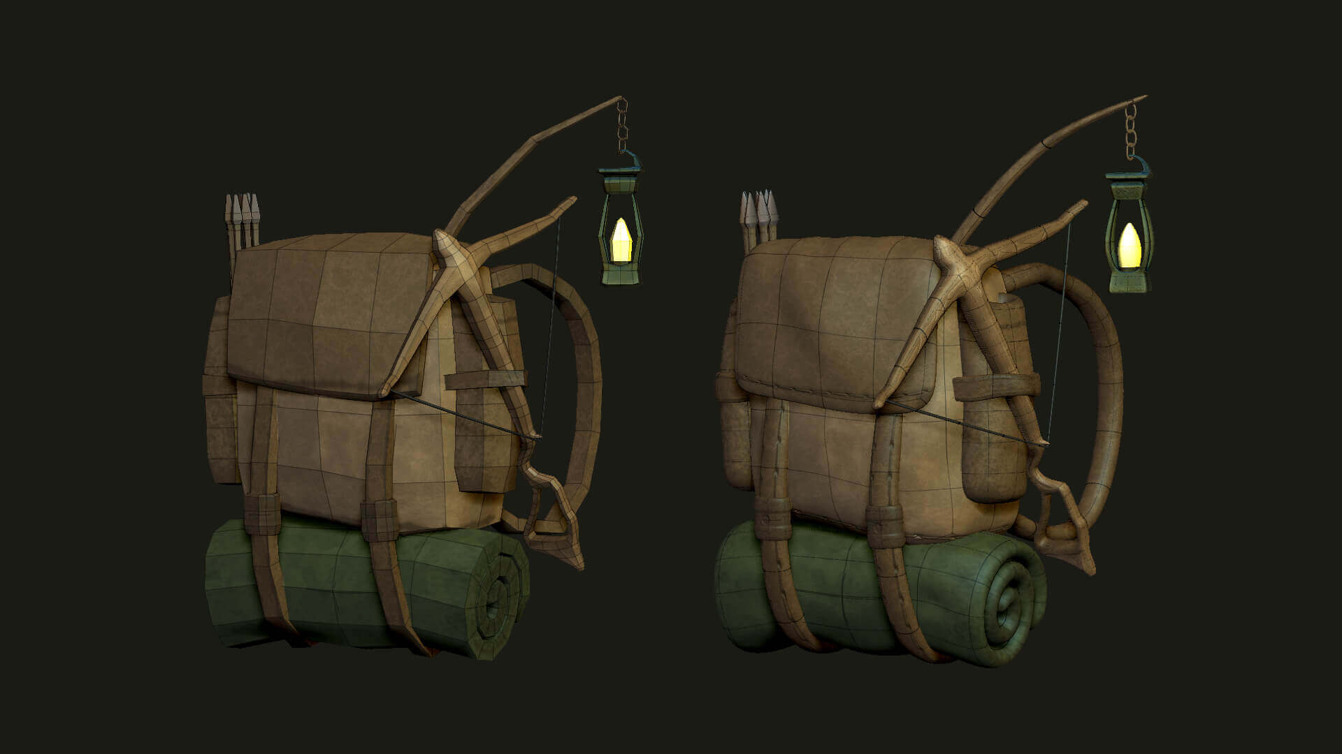 Backpack - Hunter Backpack 3D Model by gsommer
