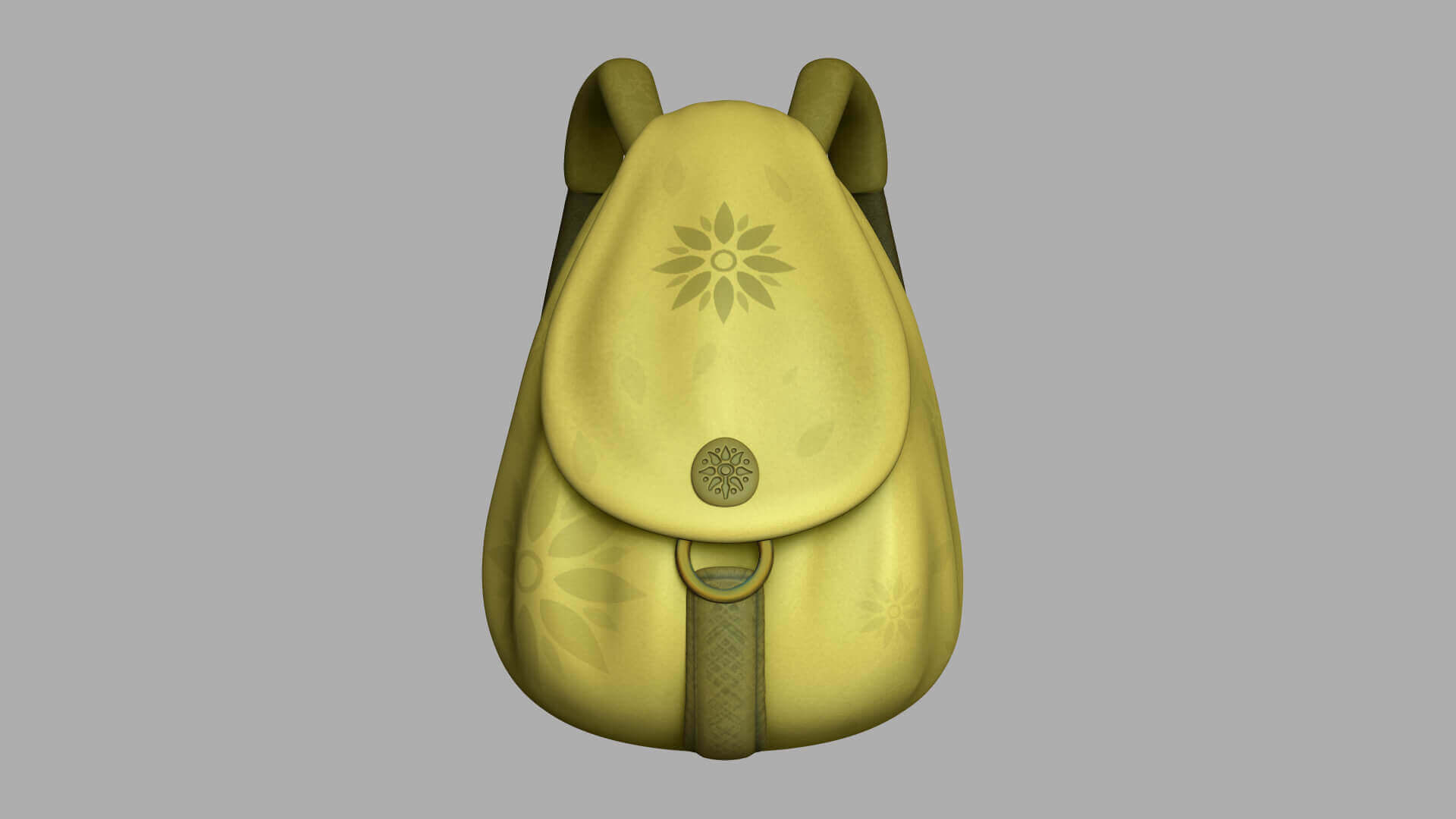 Backpack - Yellow Flower 3D Model by gsommer