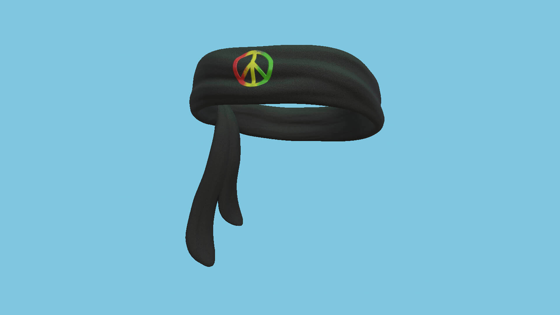 Bandanna 03 - Peace Reggae 3D Model by gsommer