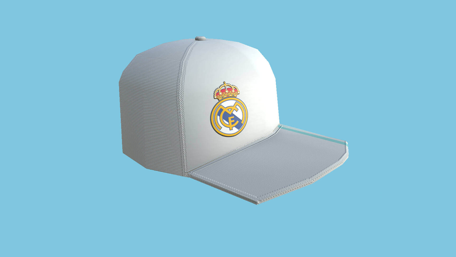 Baseball Cap 05 - Real Madrid 3D Model by gsommer