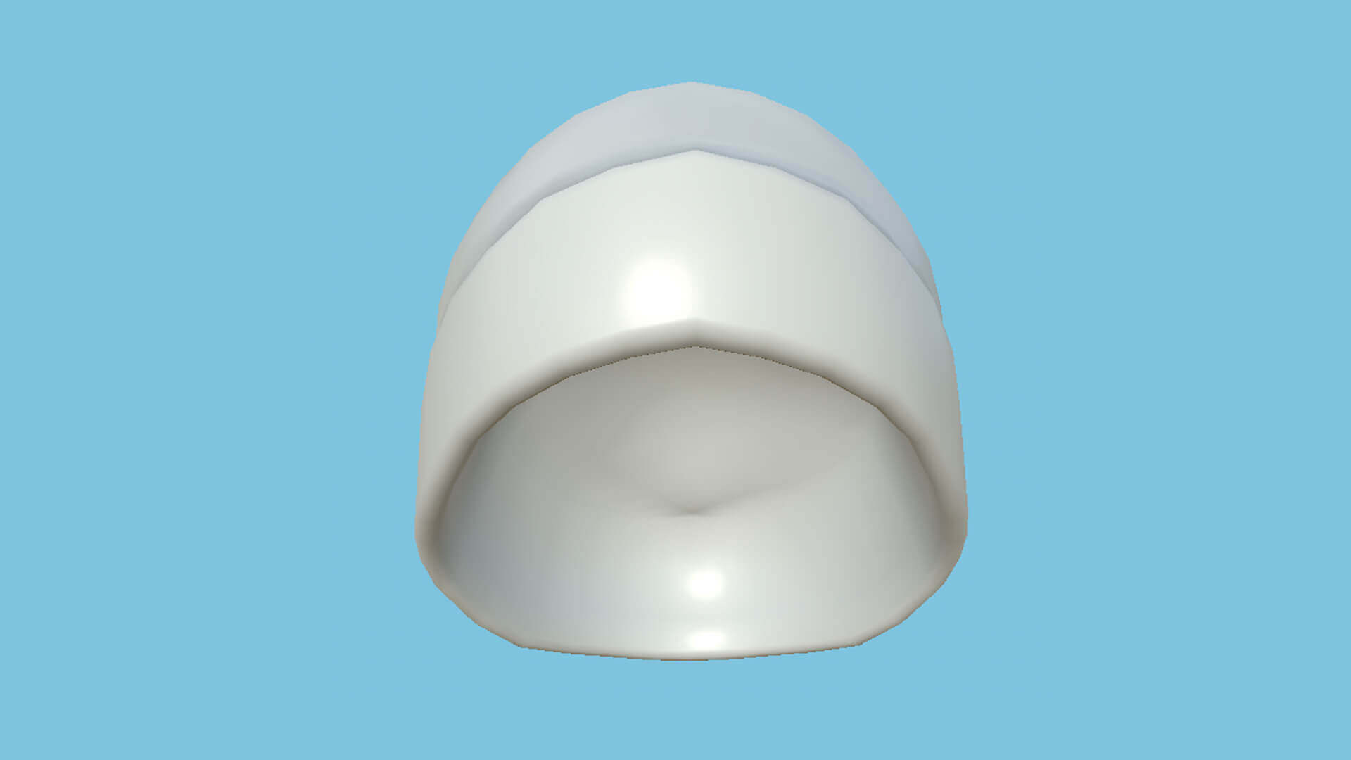 Beanie Cap Beanie Cap 11 - Blue 3D Model by gsommer