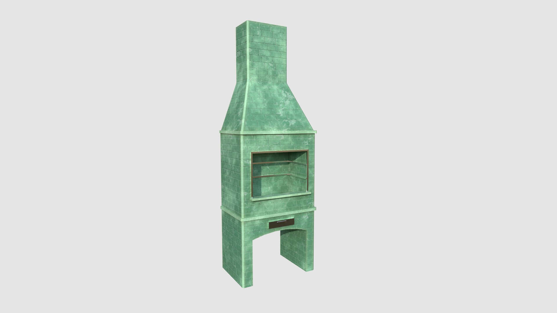 Brazilian Barbecue Grill 01 - Jade Brick 3D Model by gsommer