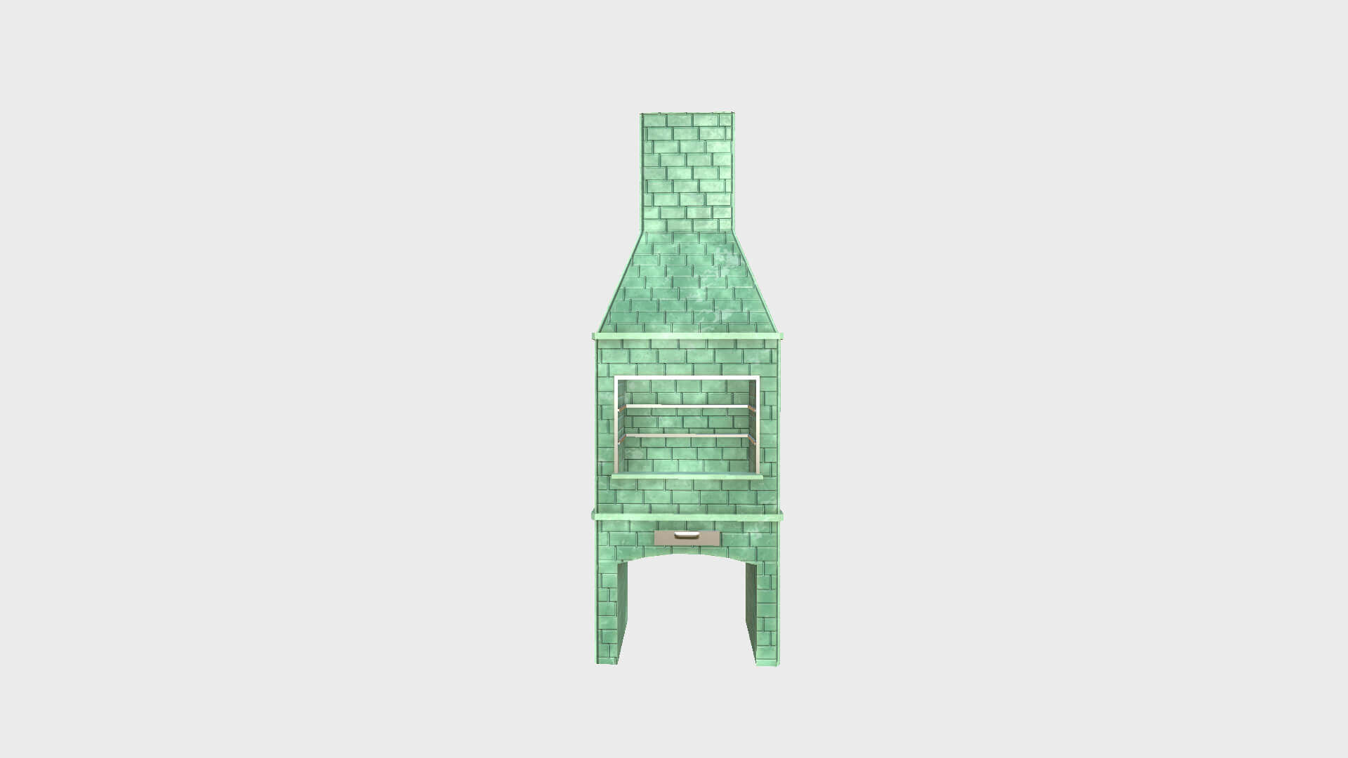 Brazilian Barbecue Grill 01 - Jade Brick 3D Model by gsommer