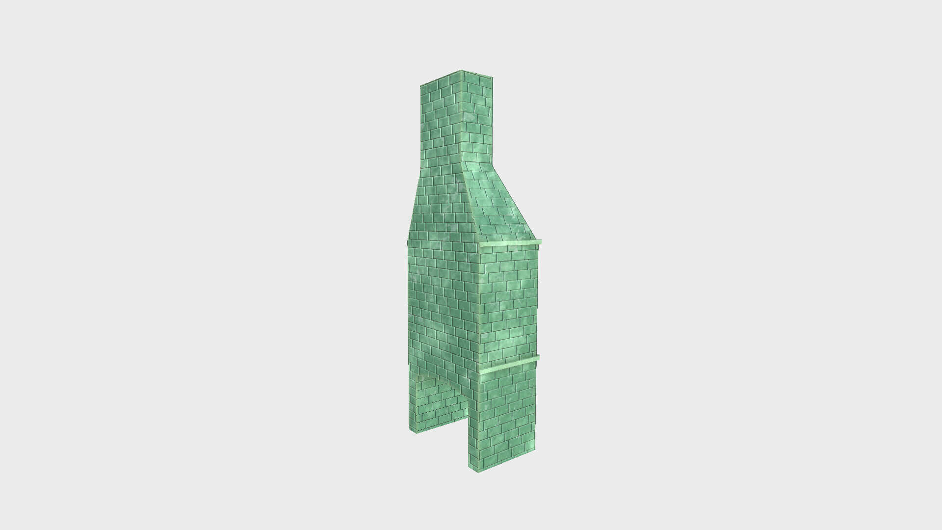 Brazilian Barbecue Grill 01 - Jade Brick 3D Model by gsommer