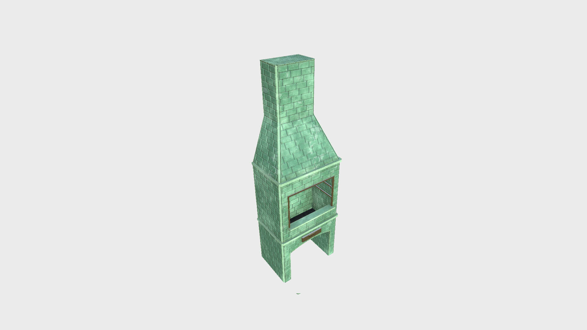 Brazilian Barbecue Grill 01 - Jade Brick 3D Model by gsommer