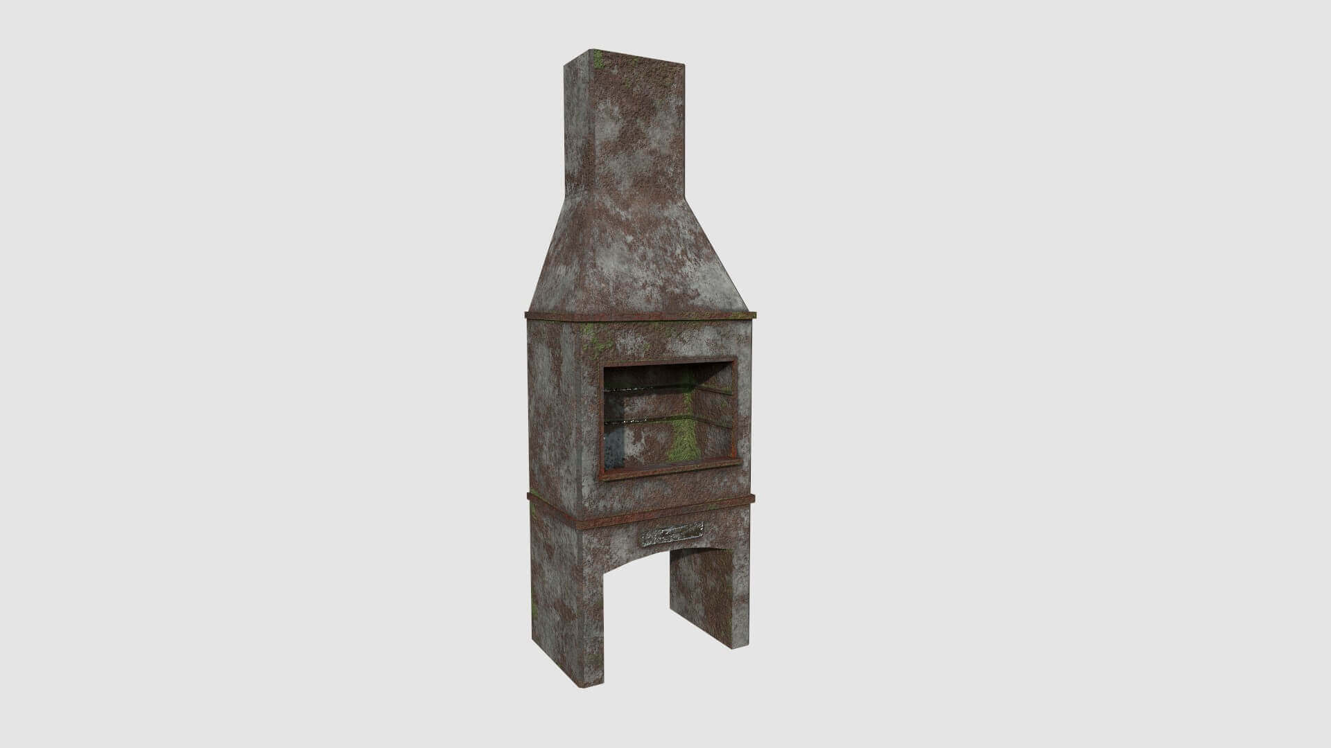 Brazilian Barbecue Grill 09 - Destroyed 3D Model by gsommer