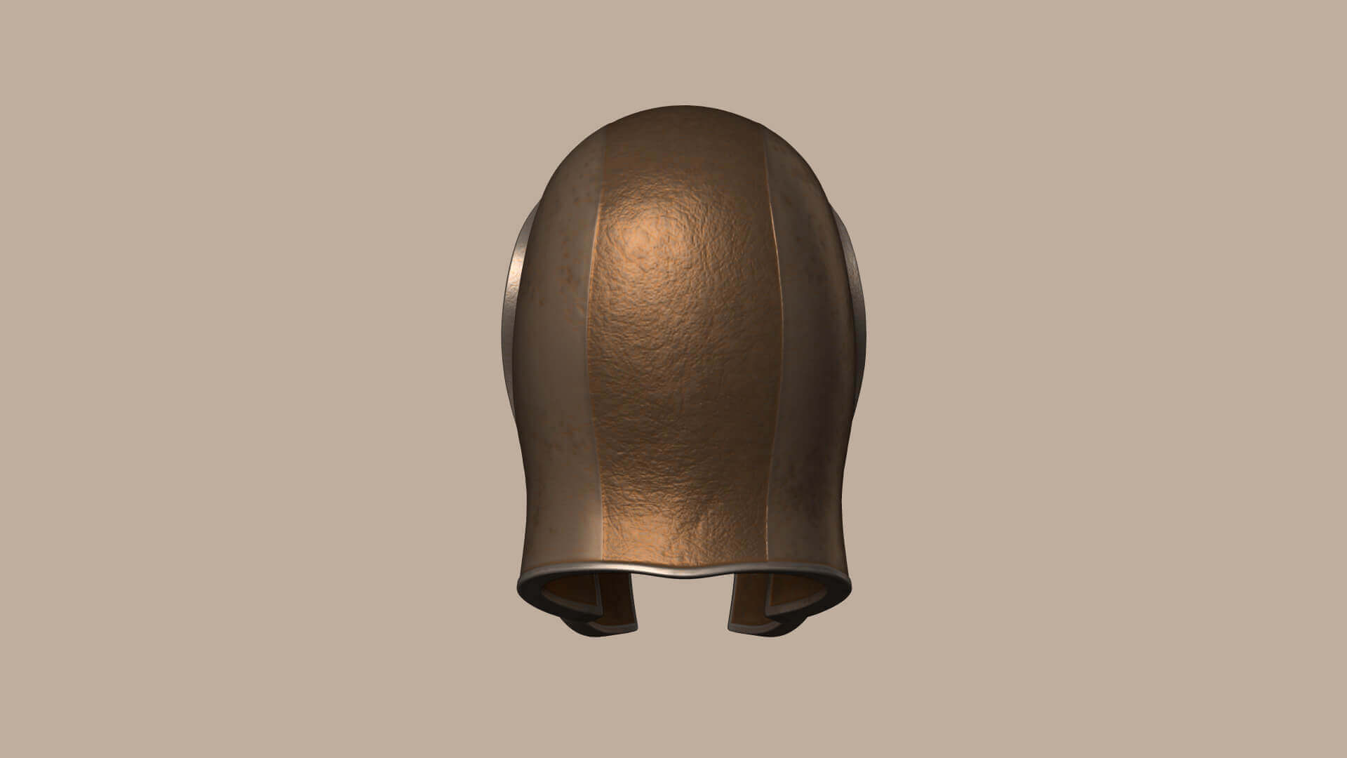 Bronze Rusted Medieval Helmet - 3D Model by gsommer