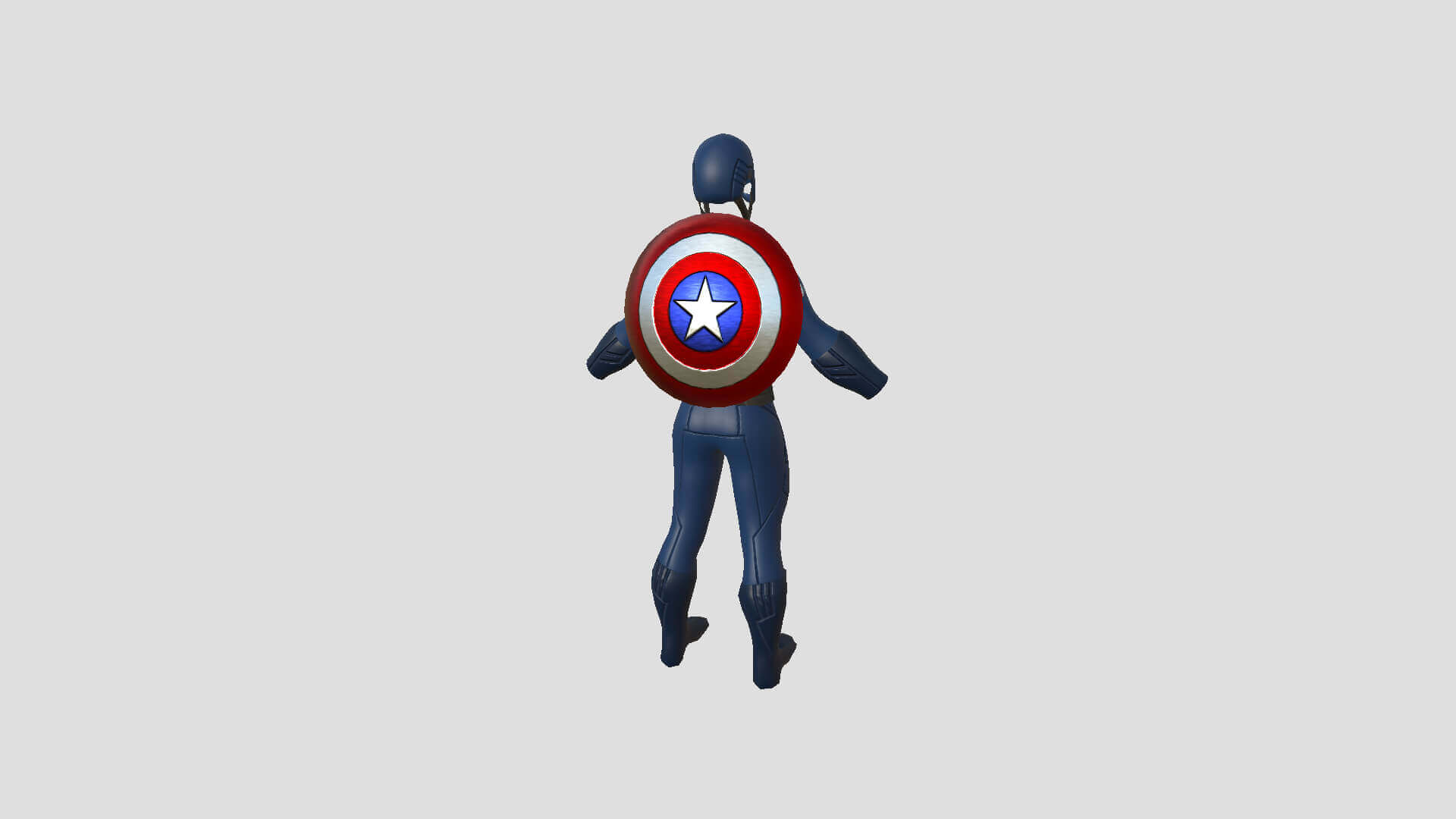 Captain America Costume 01 - Modern Full Blue - 3D Model by gsommer
