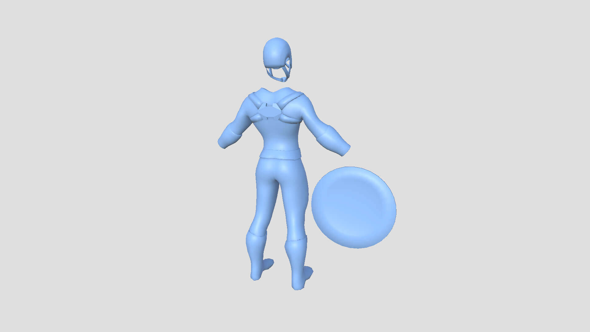 Captain America Costume 03 - Modern Red 3D Model by gsommer