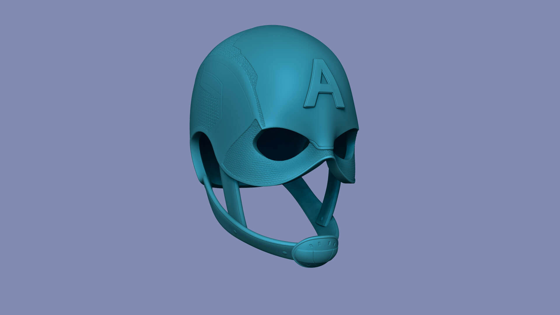Captain America Helmet - 3D Model by gsommer