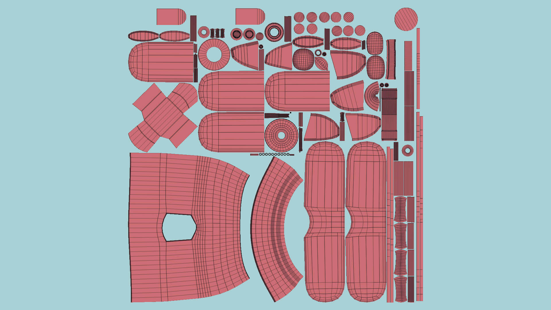 Cartoon Airplane 06 - Blue and Orange 3D Model by gsommer