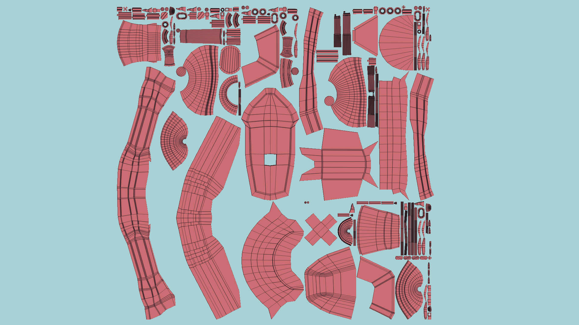 Cartoon Airship 10 - Red and Yellow 3D Model by gsommer
