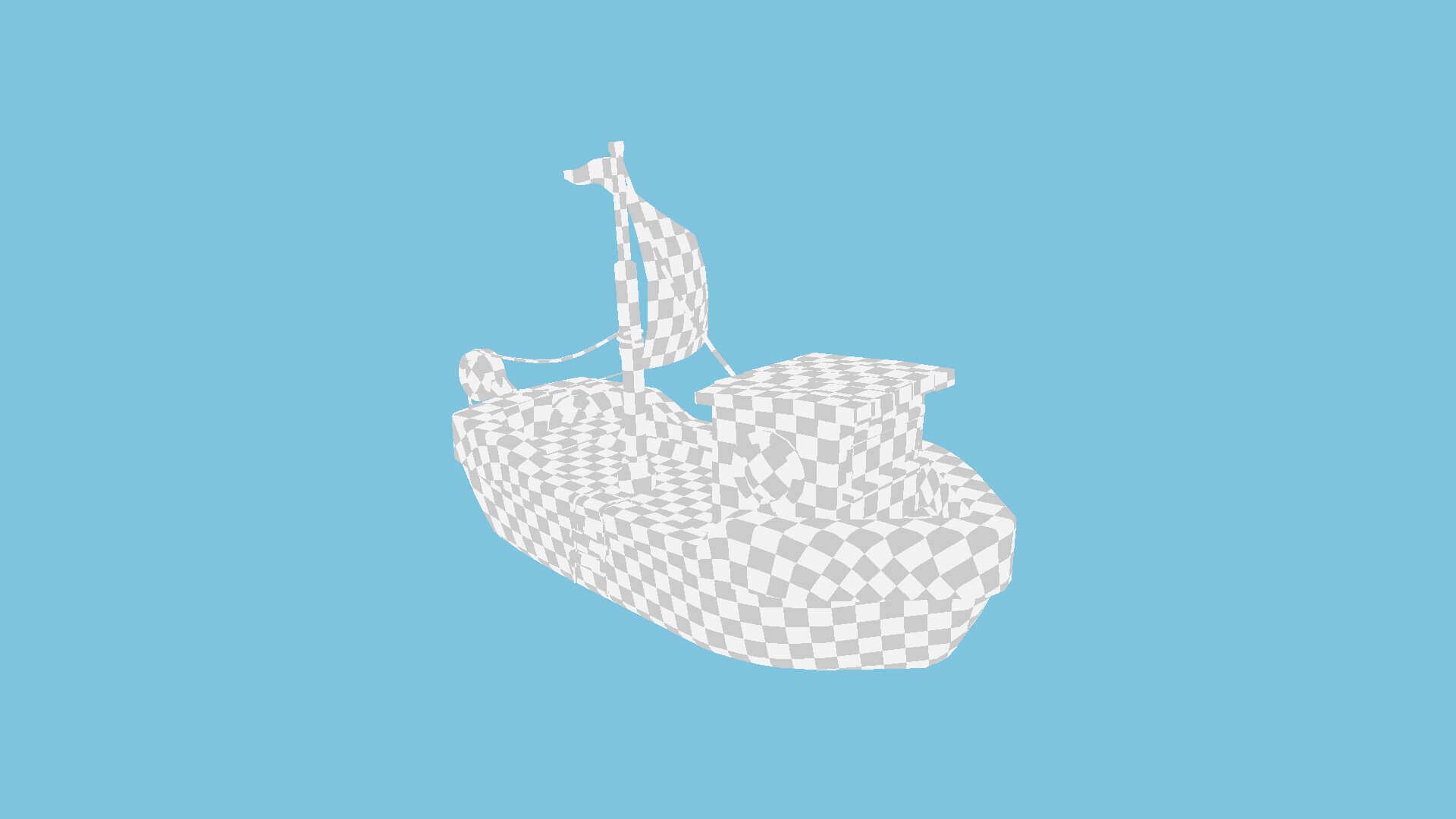 Cartoon Boat 01 - Green 3D Model by gsommer