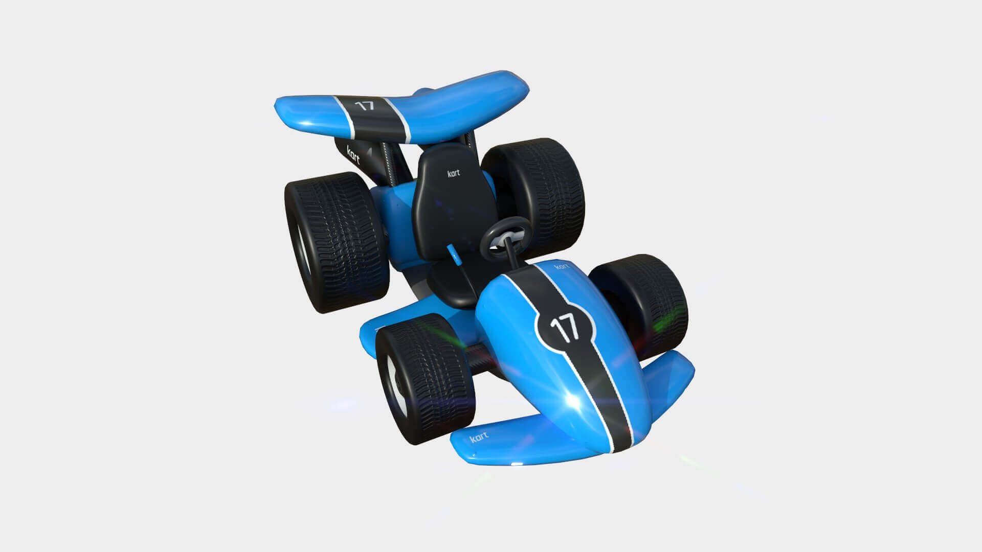 Cartoon Kart Model A 02 - Blue by gsommer