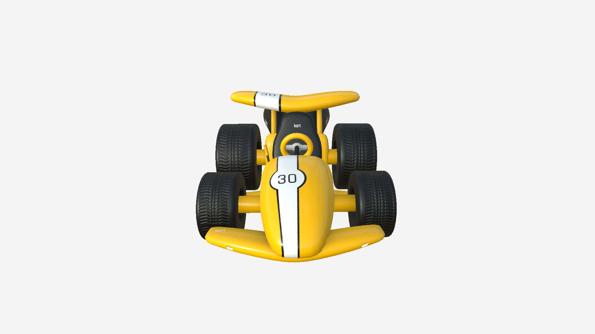 Cartoon Kart Model A 06 - Yellow by gsommer