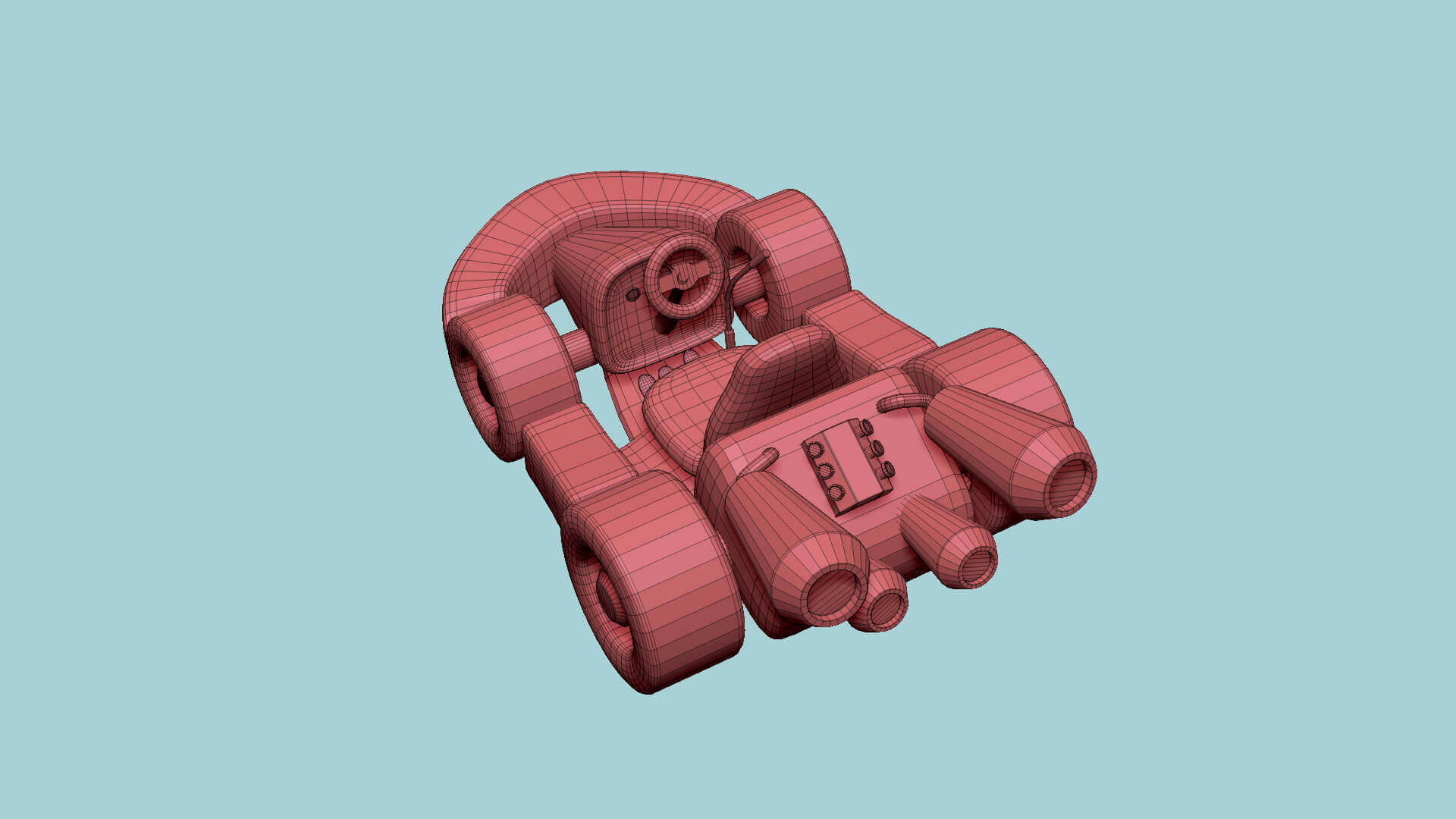 Cartoon Kart Model C 01 - Red by gsommer