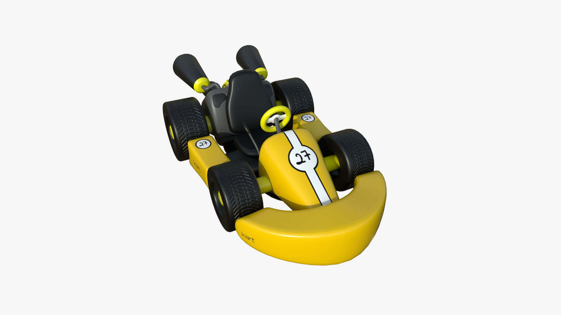 Cartoon Kart Model C 03 - Yellow by gsommer