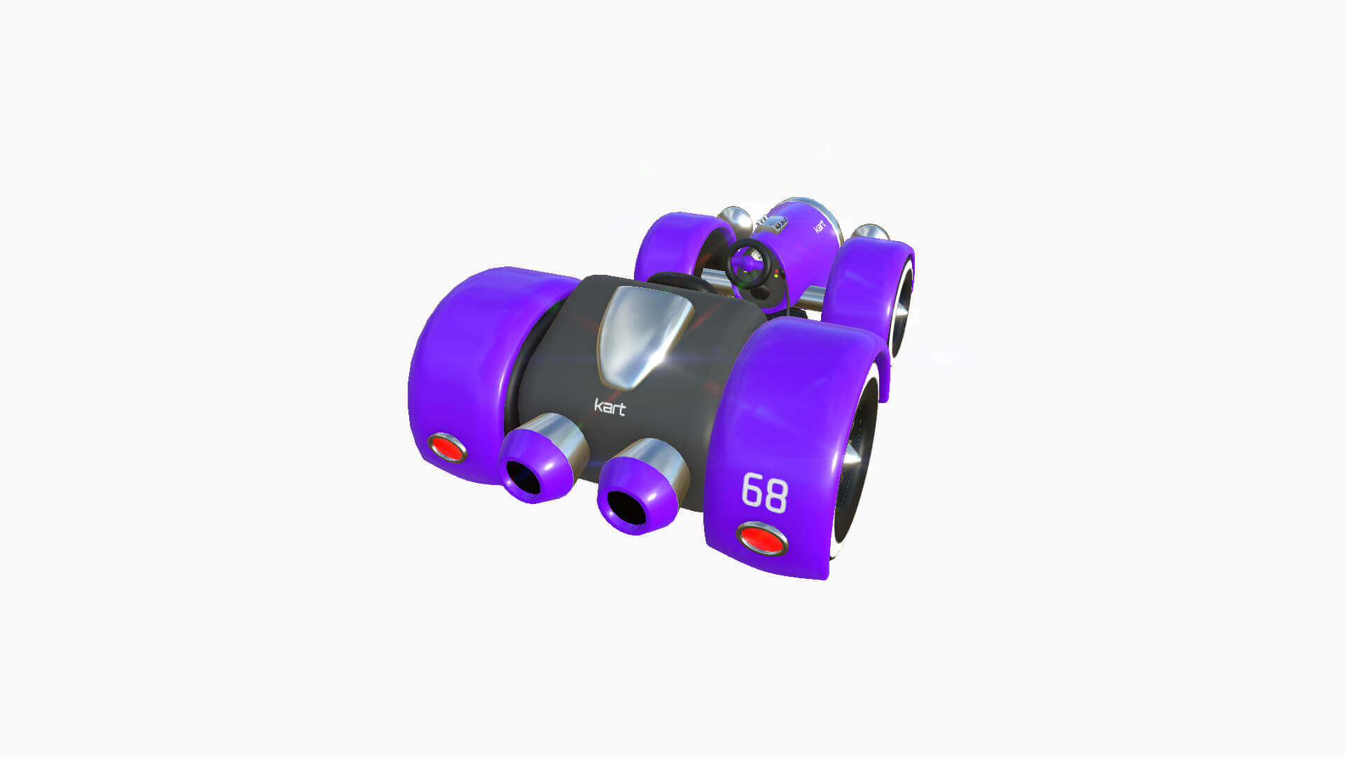 Cartoon Kart Model E 07 - Purple by gsommer