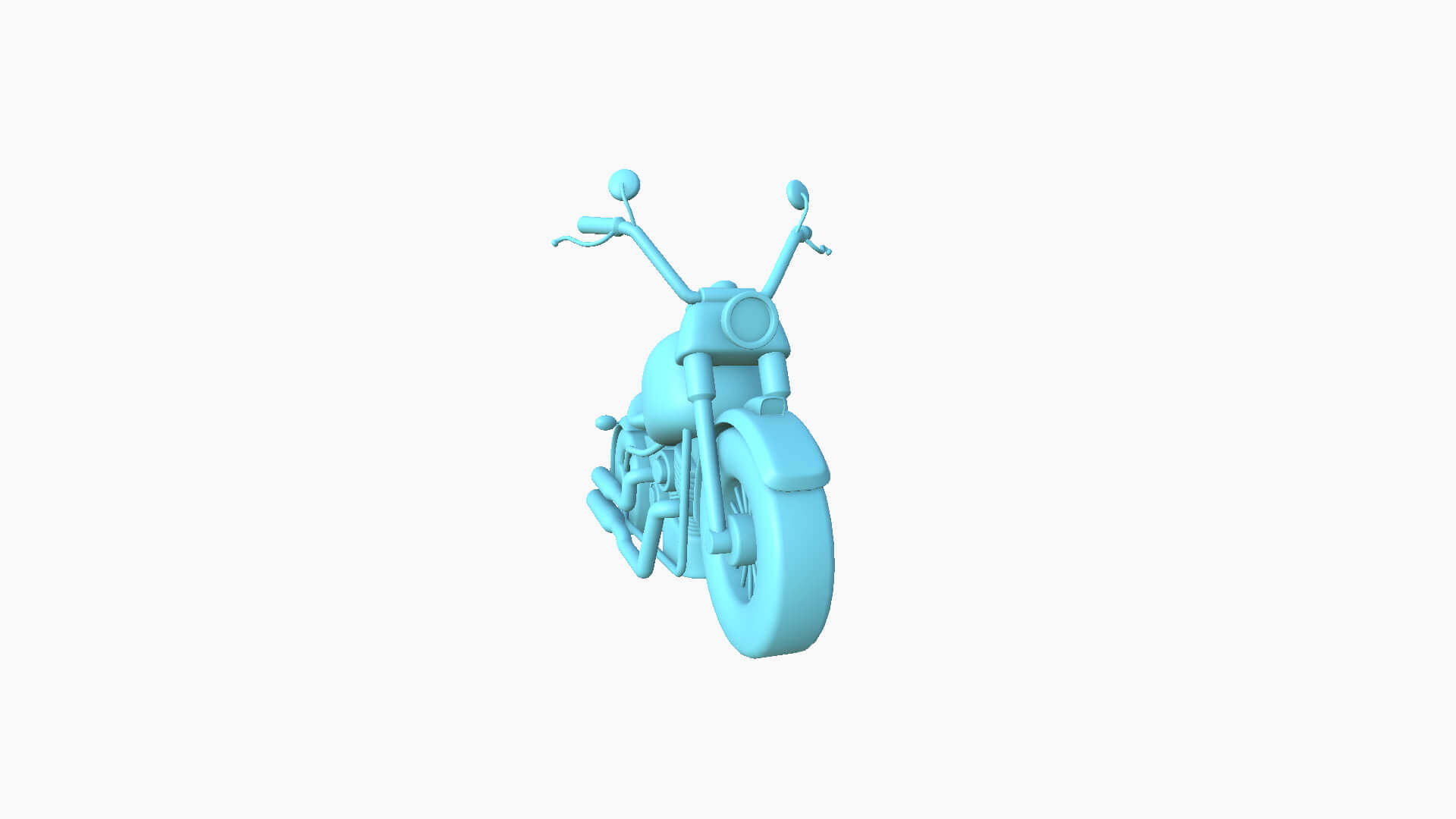 Cartoon Motorcycle Model A 20 - Rust by gsommer