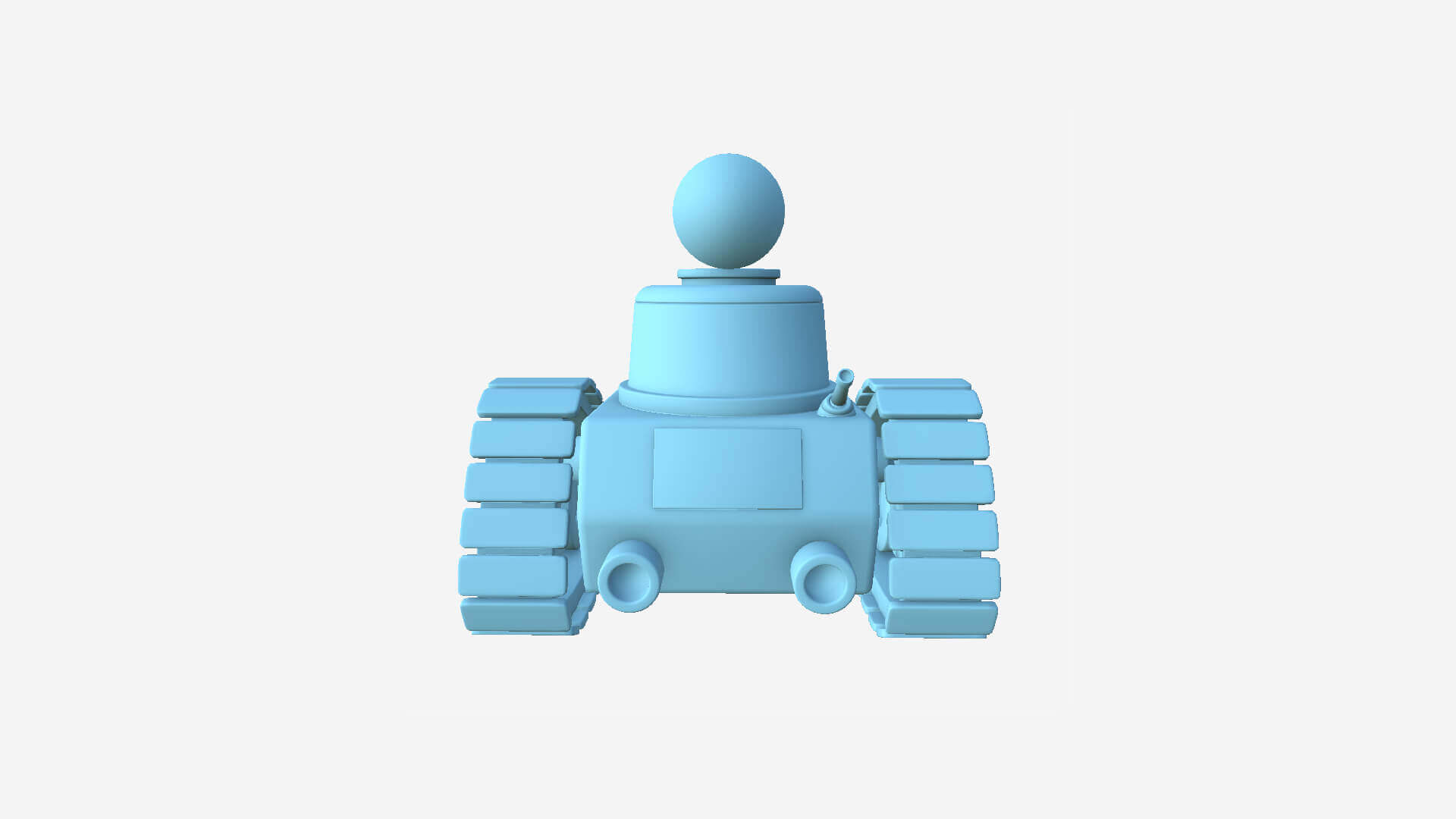 Cartoon Tank 05 - Green Camo 3D Model by gsommer