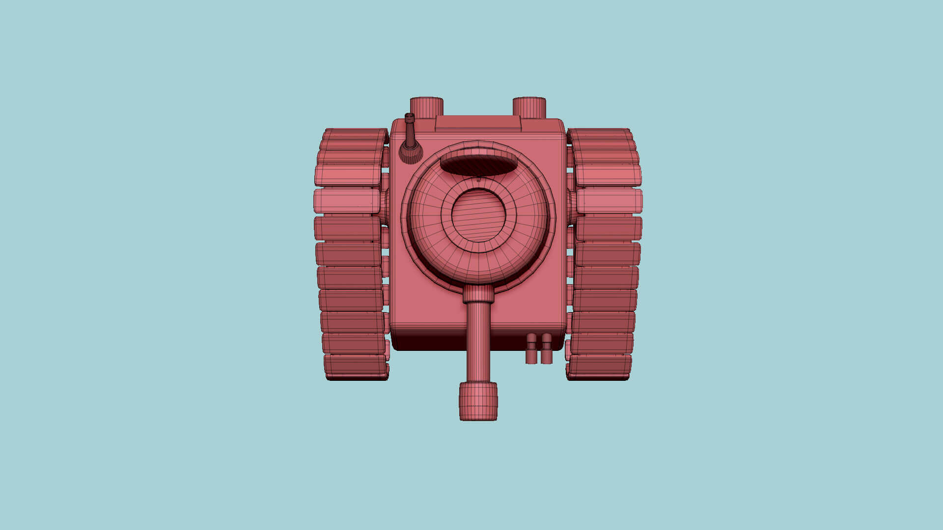 Cartoon Tank 05 - Green Camo 3D Model by gsommer